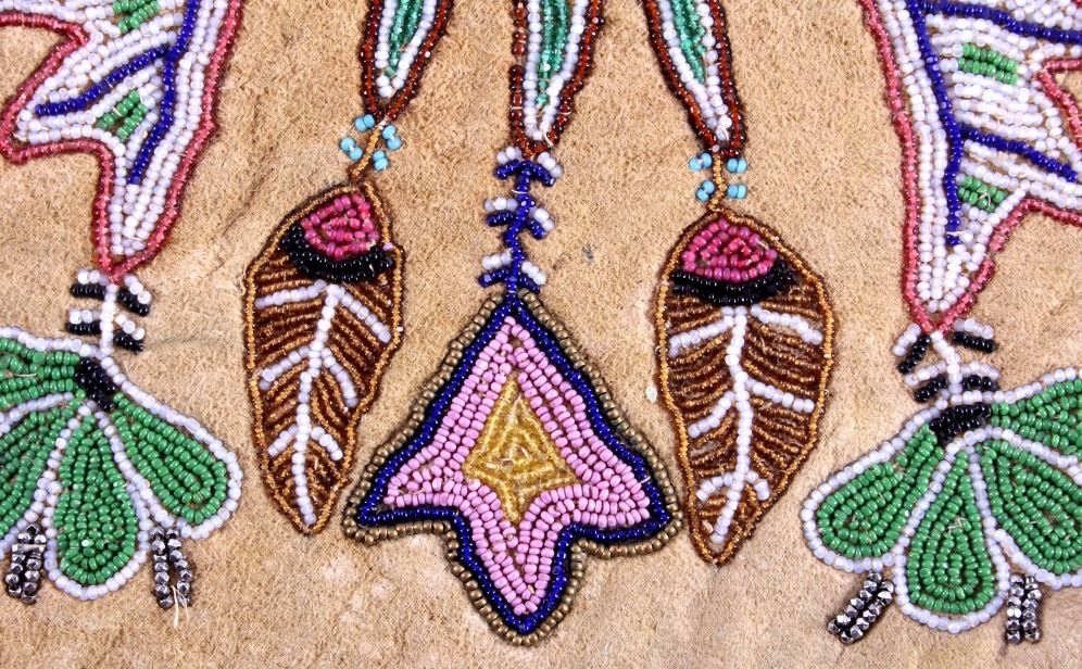 Nez Perce Native American Beaded Gauntlets