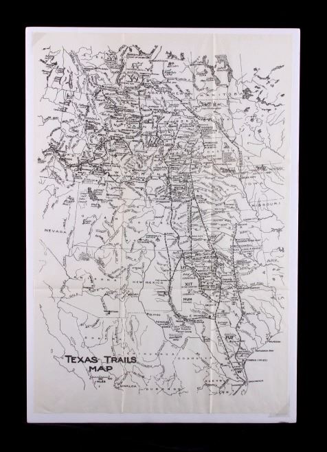 Early 1900's Texas Trails Map