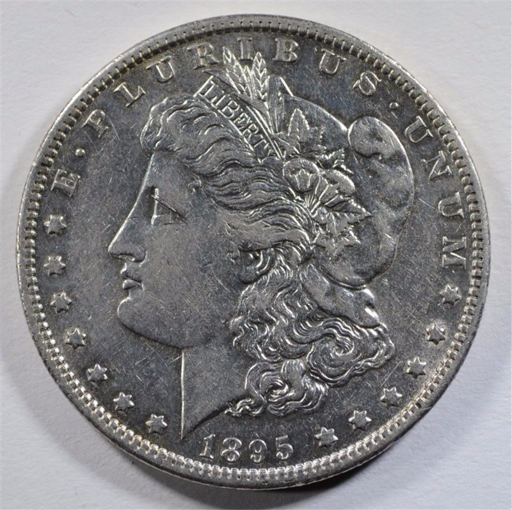 1895-O MORGAN DOLLAR AU