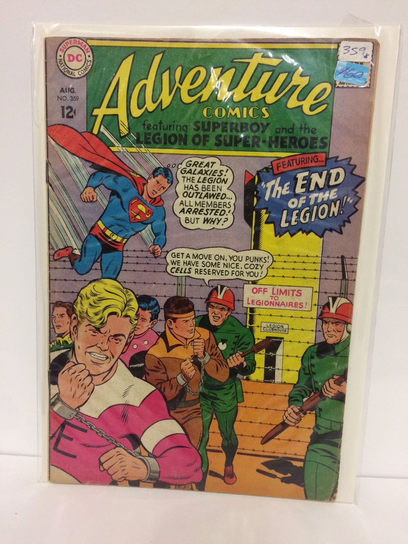 ADVENTURE COMICS #359 DC Comics 1967 Superboy Legion of Super-Heroes