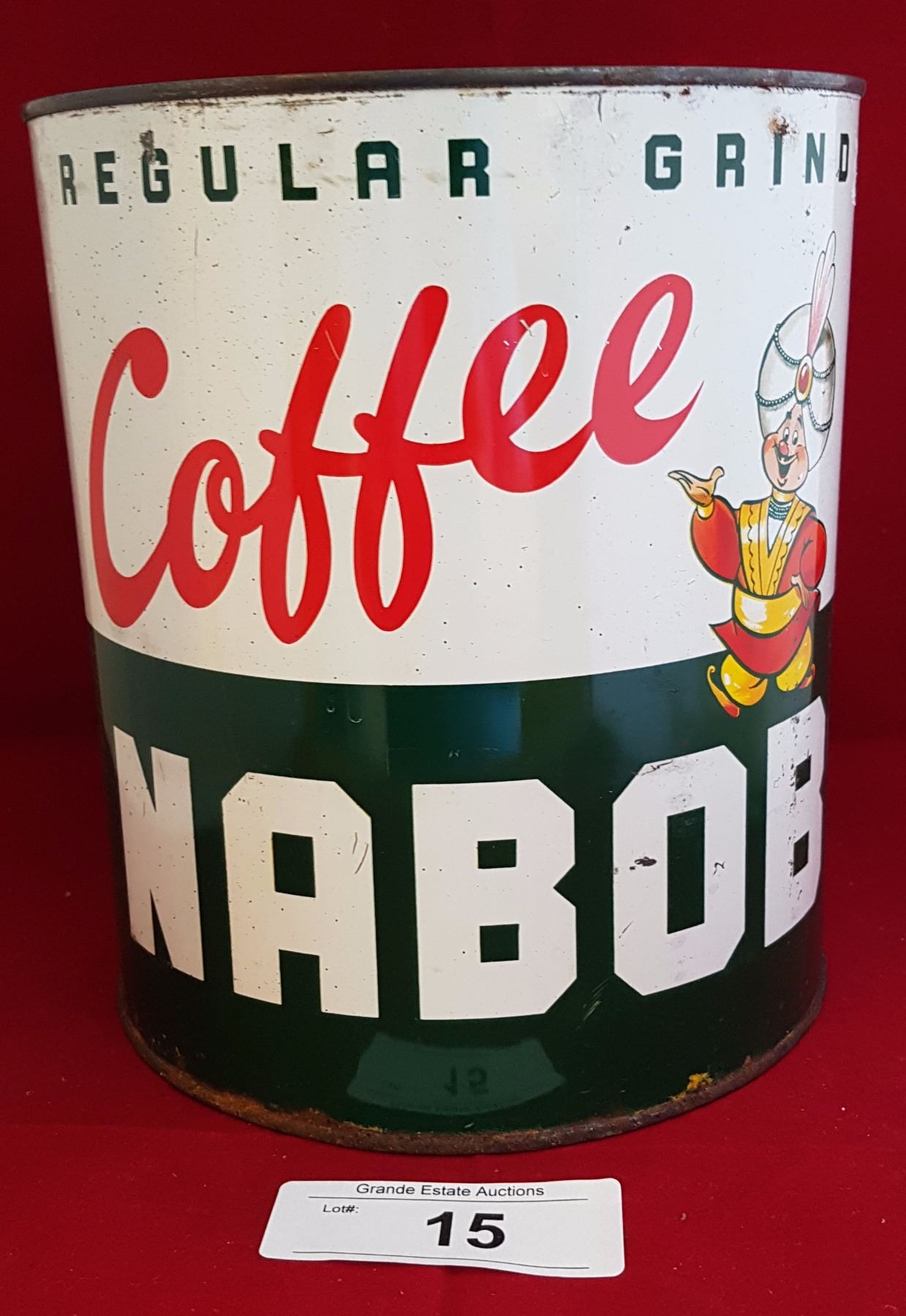 VINTAGE 5LB NABOB COFFEE TIN