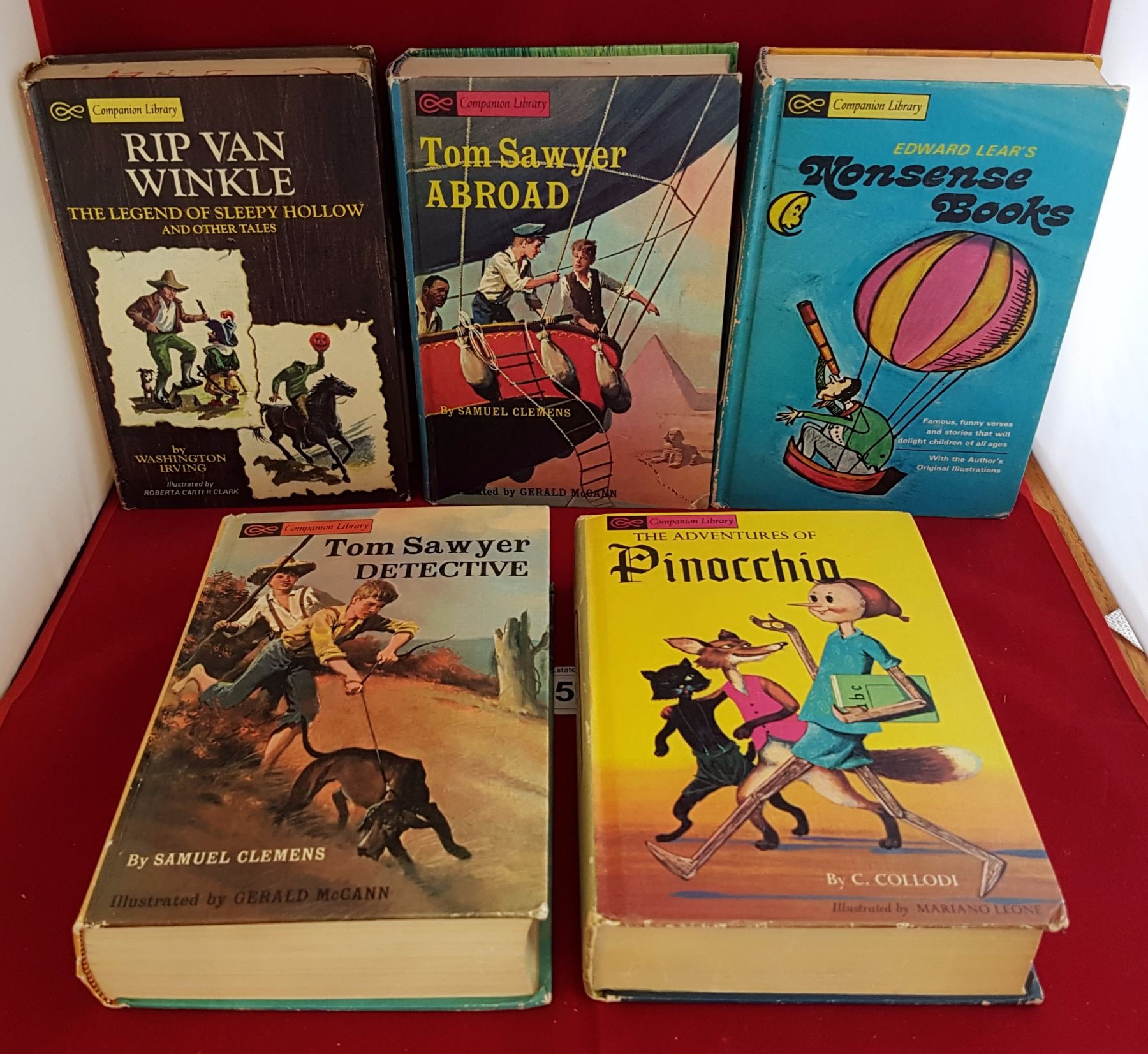 FIVE 1960'S COMPANION LIBRARY DOUBLE SIDED BOOKS