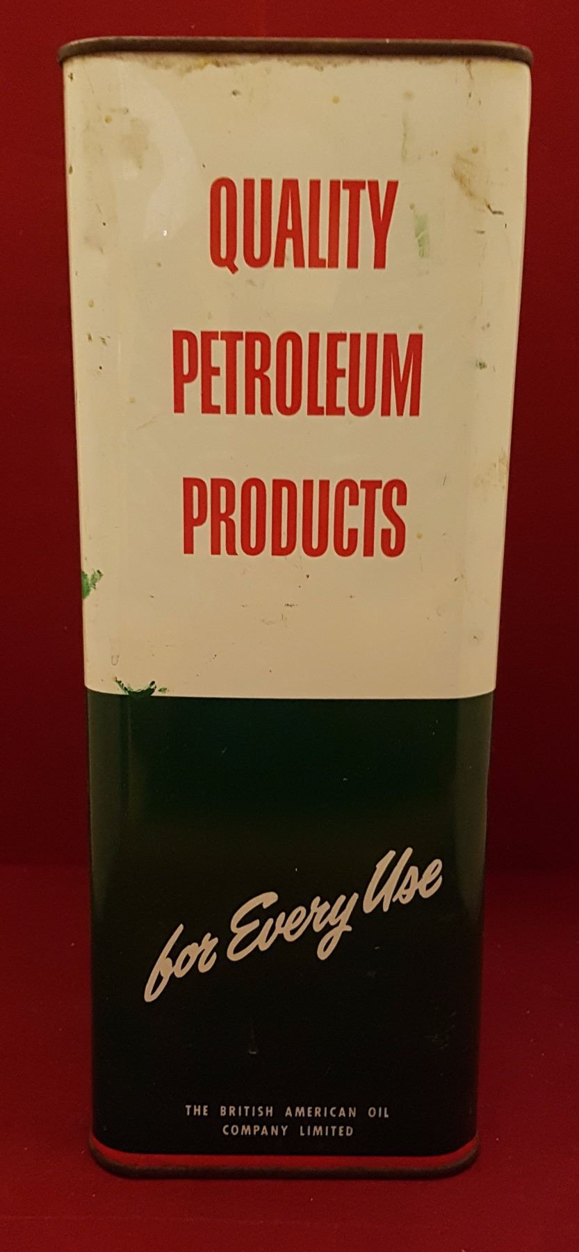 BA (BRITISH AMERICAN OIL COMPANY LTD) 1GALLON PAINT THINNER CAN