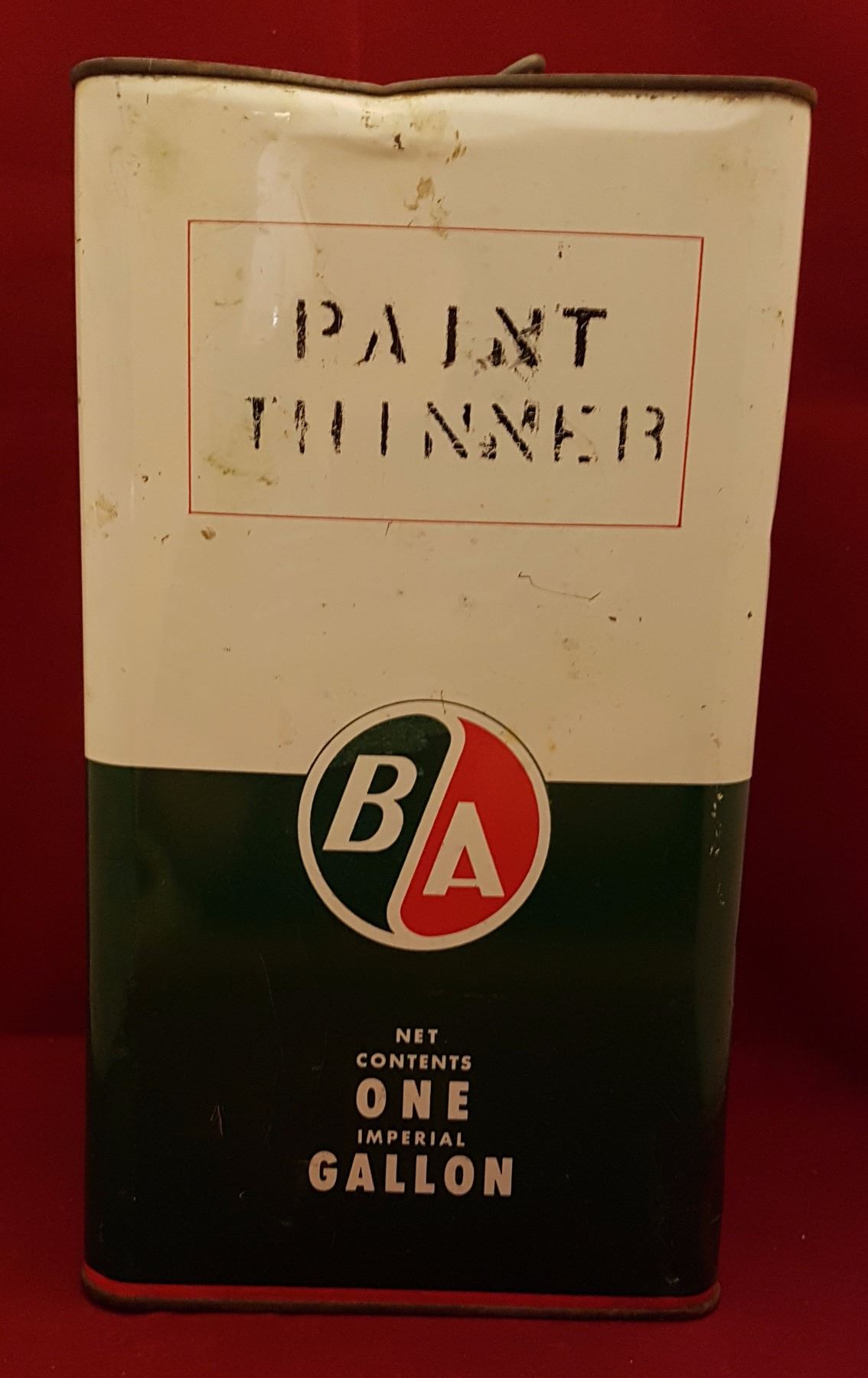 BA (BRITISH AMERICAN OIL COMPANY LTD) 1GALLON PAINT THINNER CAN