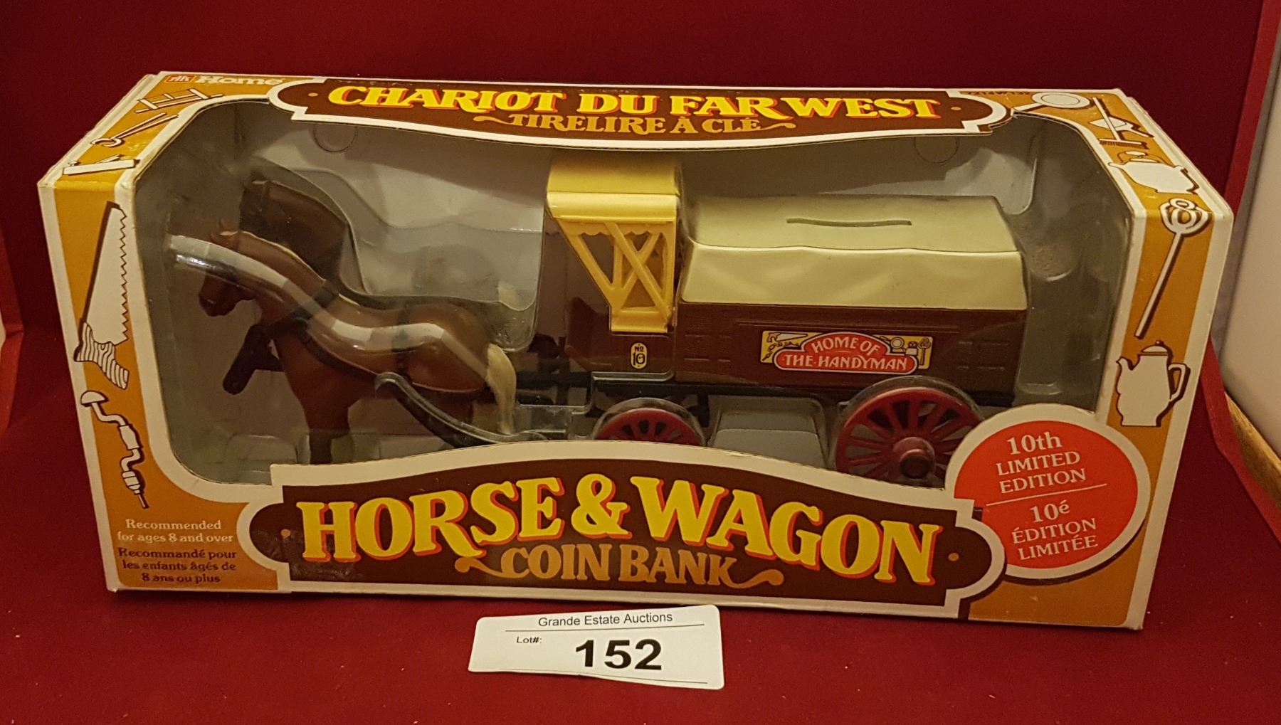 HORSE & WAGON COIN BANK