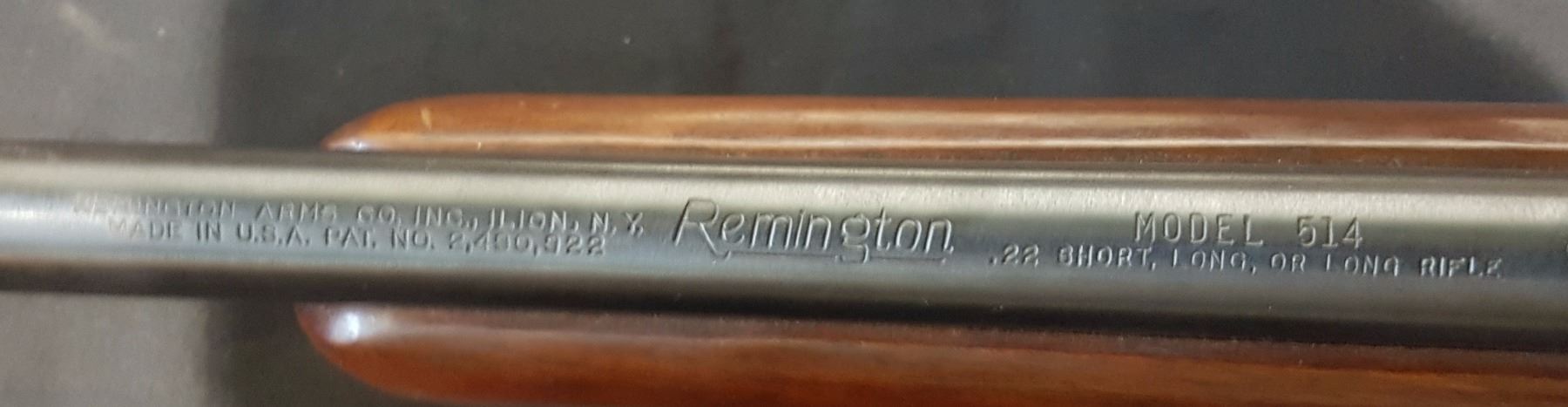 REMINGTON MODEL 514 TARGET MASTER 22 CAL RIFLE