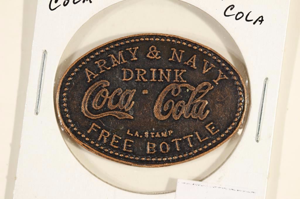 COCA COLA ARMY & NAVY FREE BOTTLE TOKEN