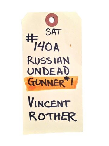 Resident Evil Vincent Rother Russian Undead Gunner #1 Movie Costumes