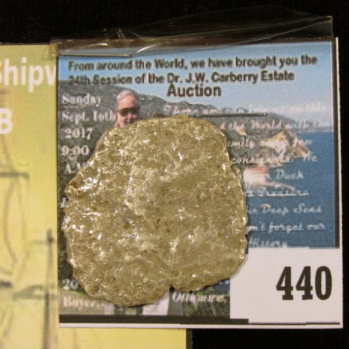 1654 "La Capitana" Ship wreck 8 Reales Silver Cob. This interesting ...