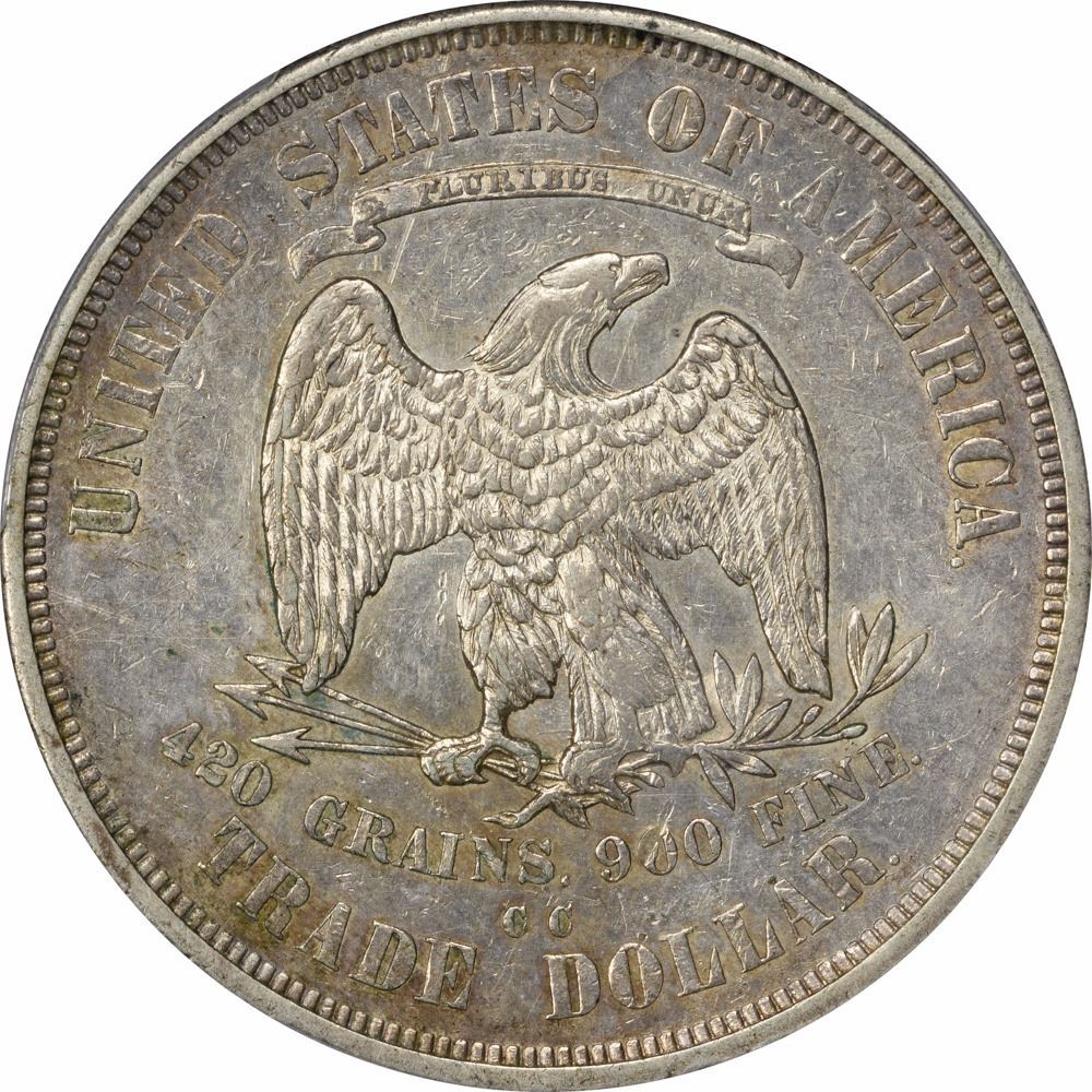 1875-CC T$1. Trade Dollar. PCGS AU Details.