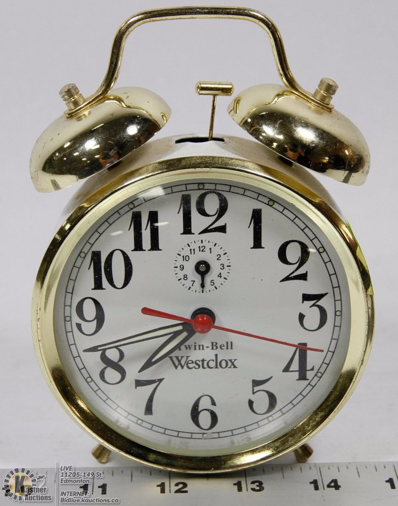 VINTAGE WESTCLOX TWIN BELL WIND-UP