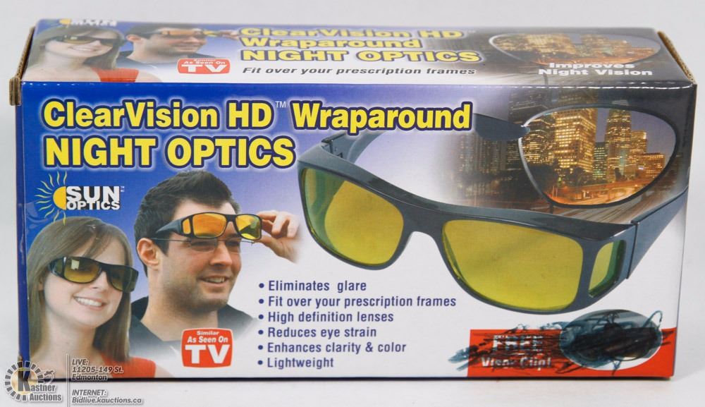 CLEAR VISION HD WRAPAROUND NIGHT OPTICS
