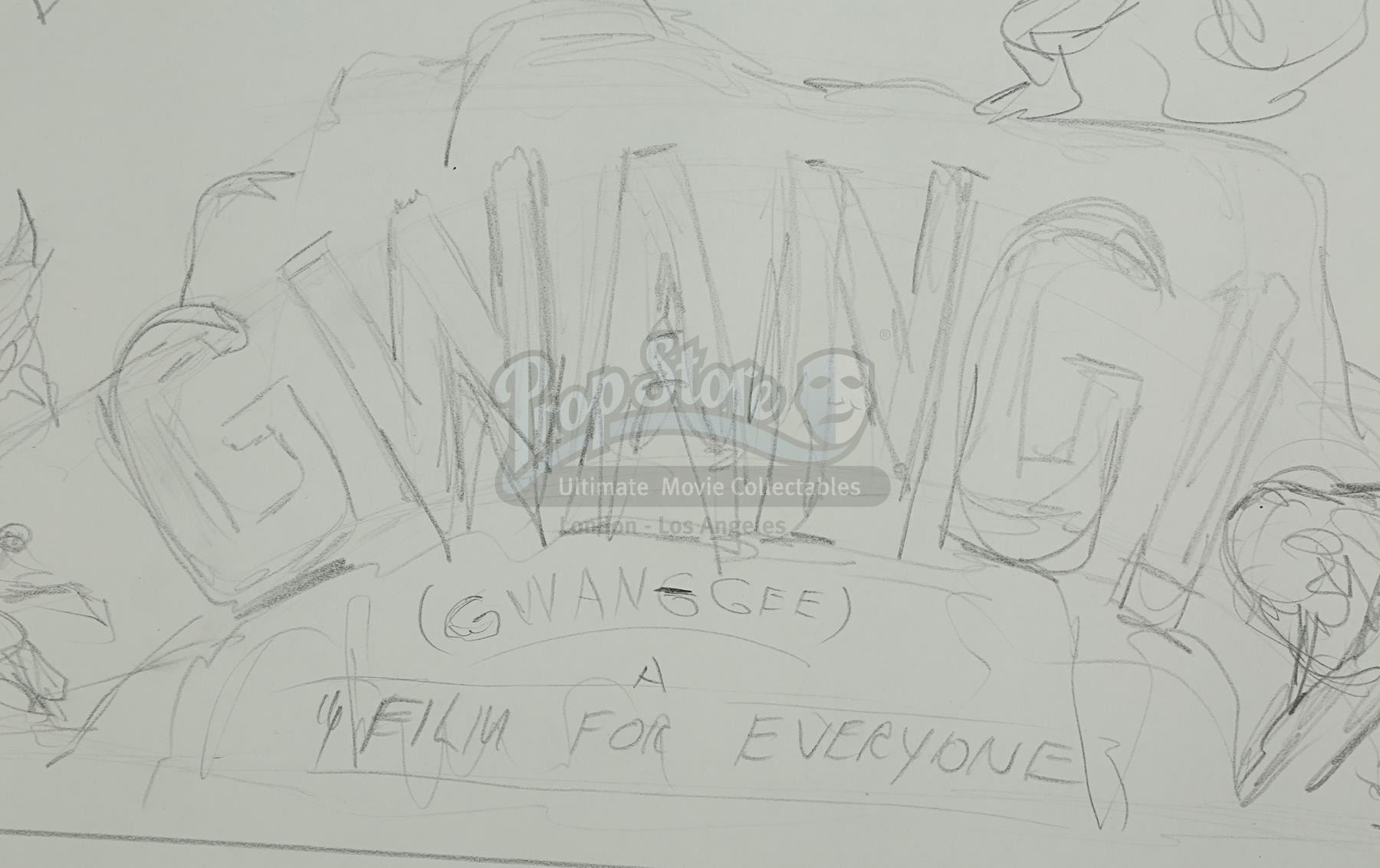 VALLEY OF GWANGI, THE (1969) - Ray Harryhausen Hand-Drawn Poster Concept