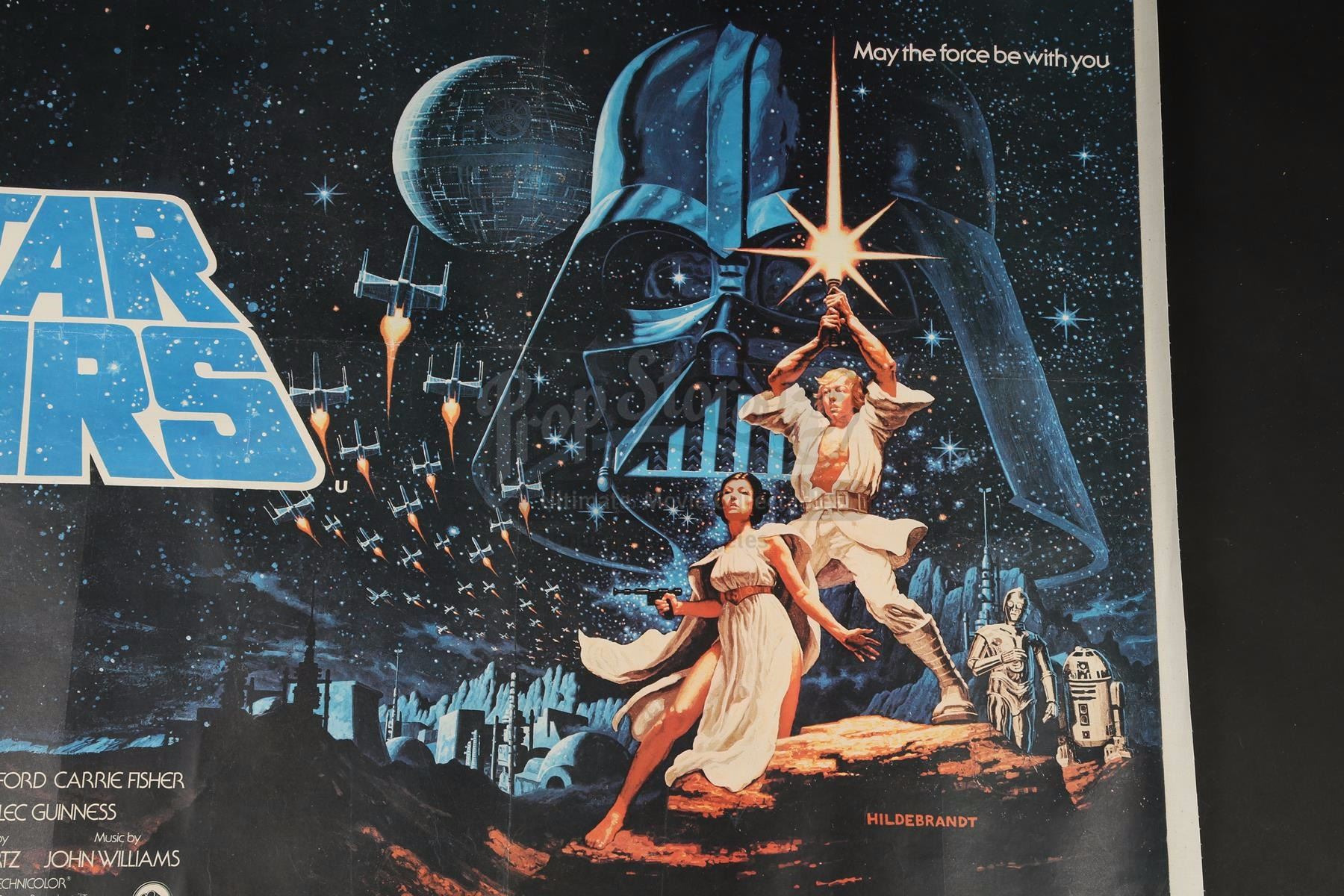 STAR WARS: A NEW HOPE (1977) - Hildebrandt UK Quad Poster