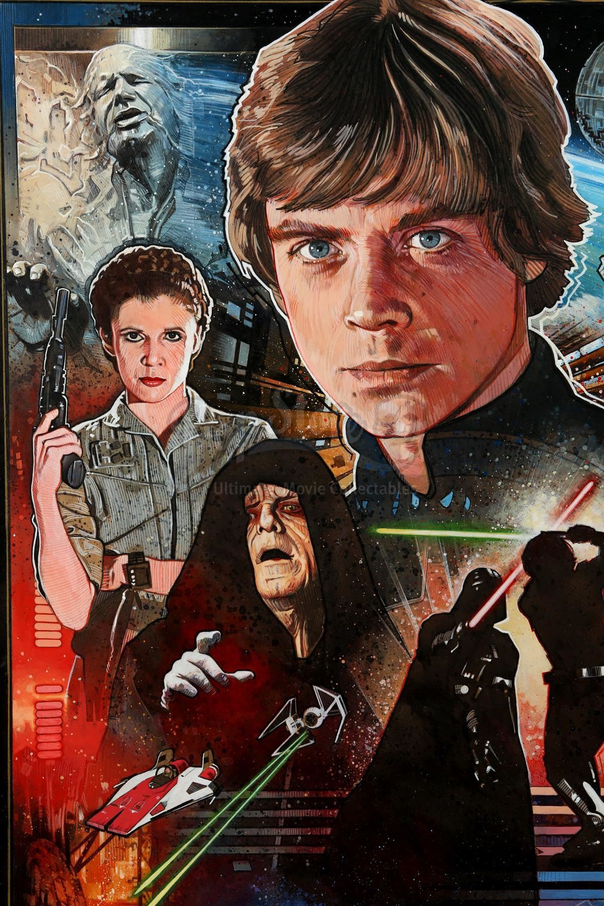 STAR WARS: RETURN OF THE JEDI (1983) - Mark Raats Hand-Painted 30th ...