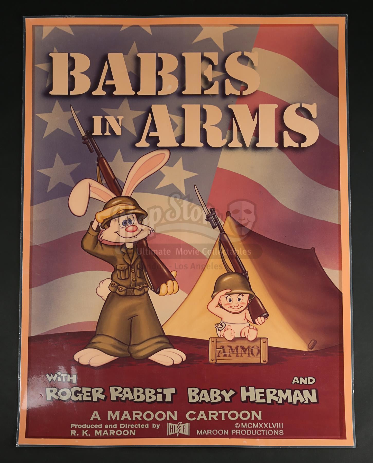 WHO FRAMED ROGER RABBIT (1988) - Maroon Cartoons 'Babes In Arms' Poster