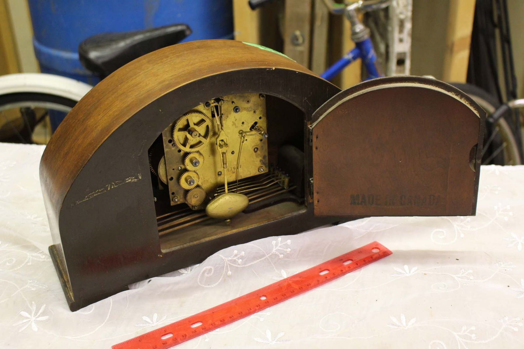 Westminster Chime Forestville Clock W/ Pendulum