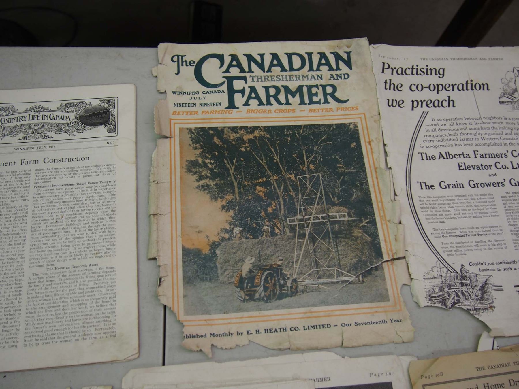 Lot Of Vintage Canadian Farmer (1919)