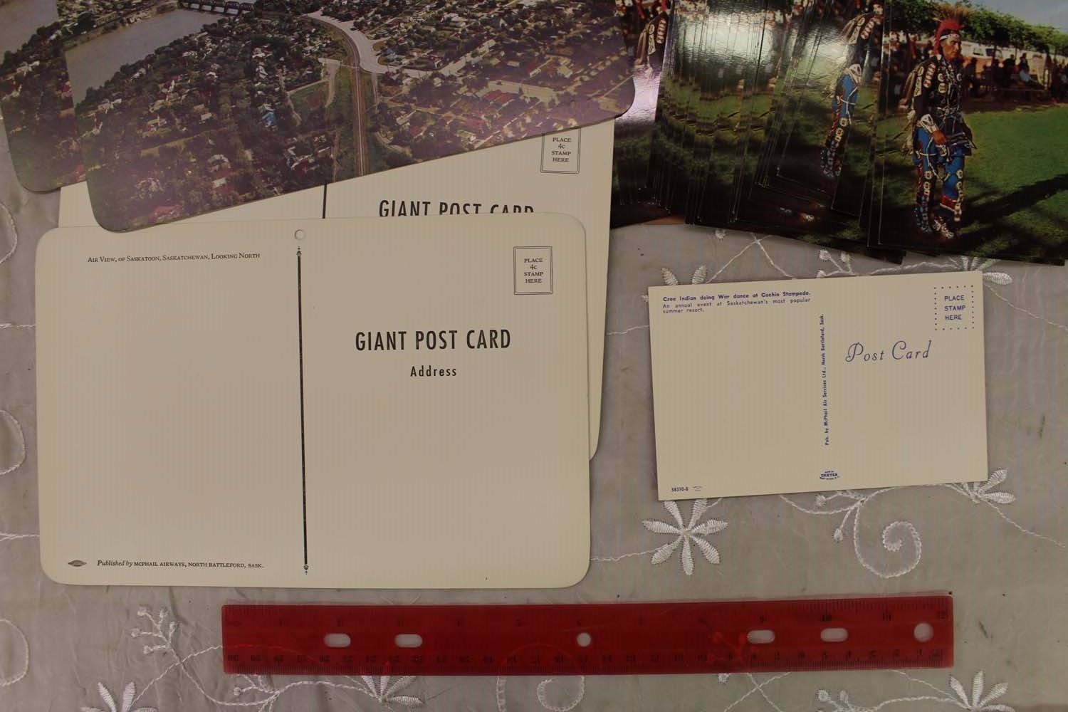 1950s Airview of Saskatoon Looking North (Giant Postcards)&1950s Cree ...