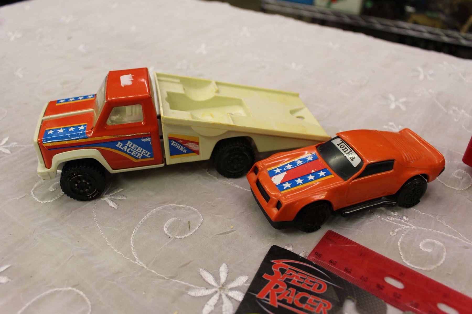 Lot of Misc Toys (Tonka Rebel Racer Truck&Race Car,London Bus, Hot ...