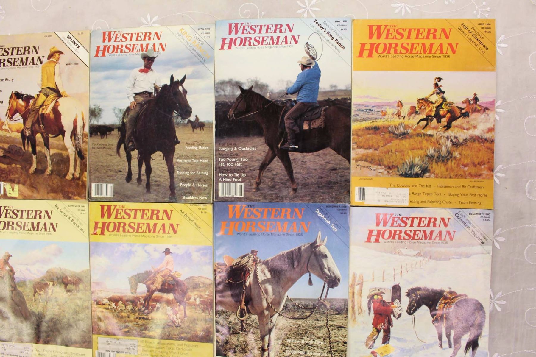 The Western Horseman Magazines(1980 Complete Year)