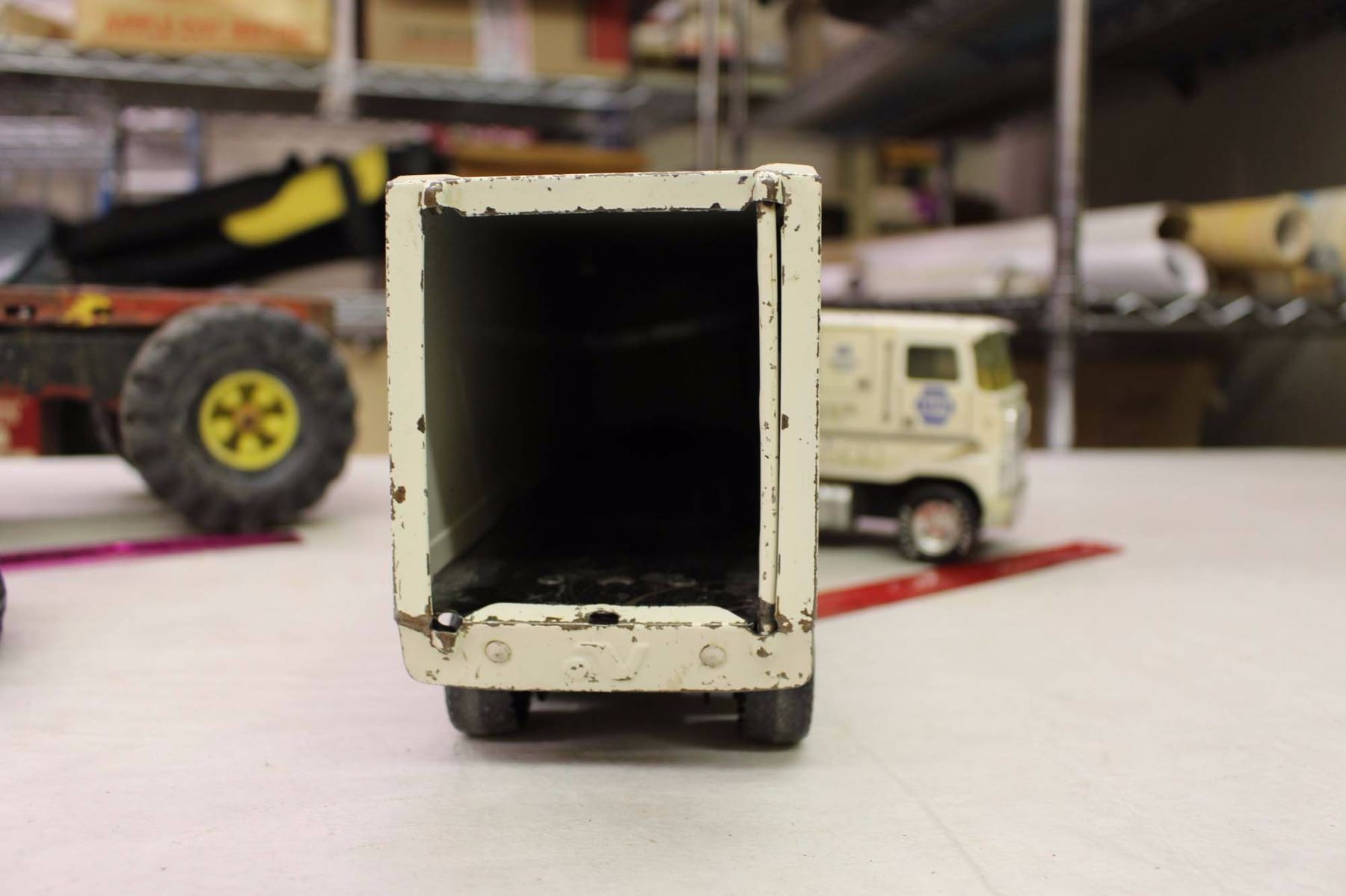 Napa Automotive Parts Toy Truck, Vintage Toy Tractor& Rubber Tire Ashtray