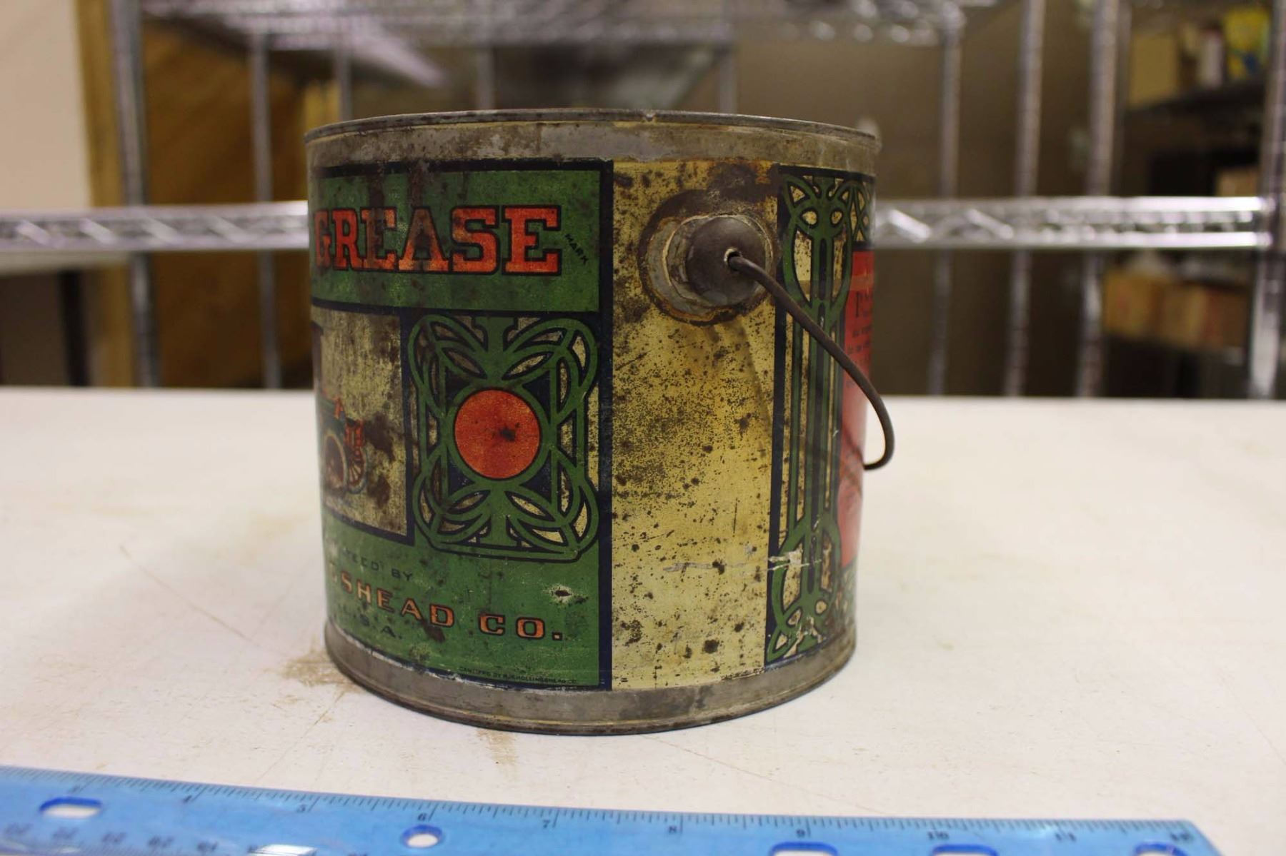 Whiz Cup Grease Pail The R.M. Hollingshead Co. (5 Lbs. Net)(Empty)