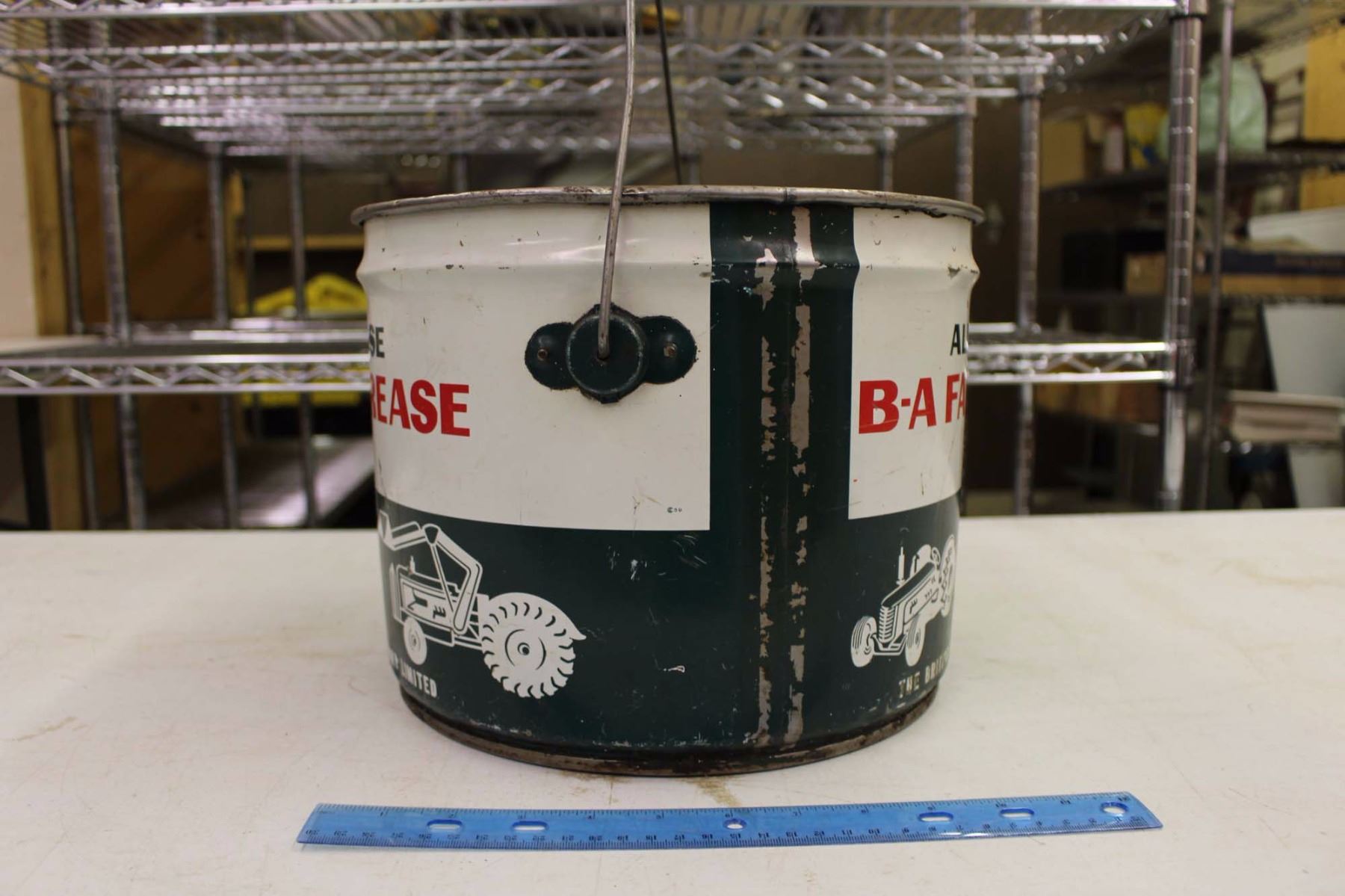 B-A Farm Grease Pail (25 Lbs)(Empty)