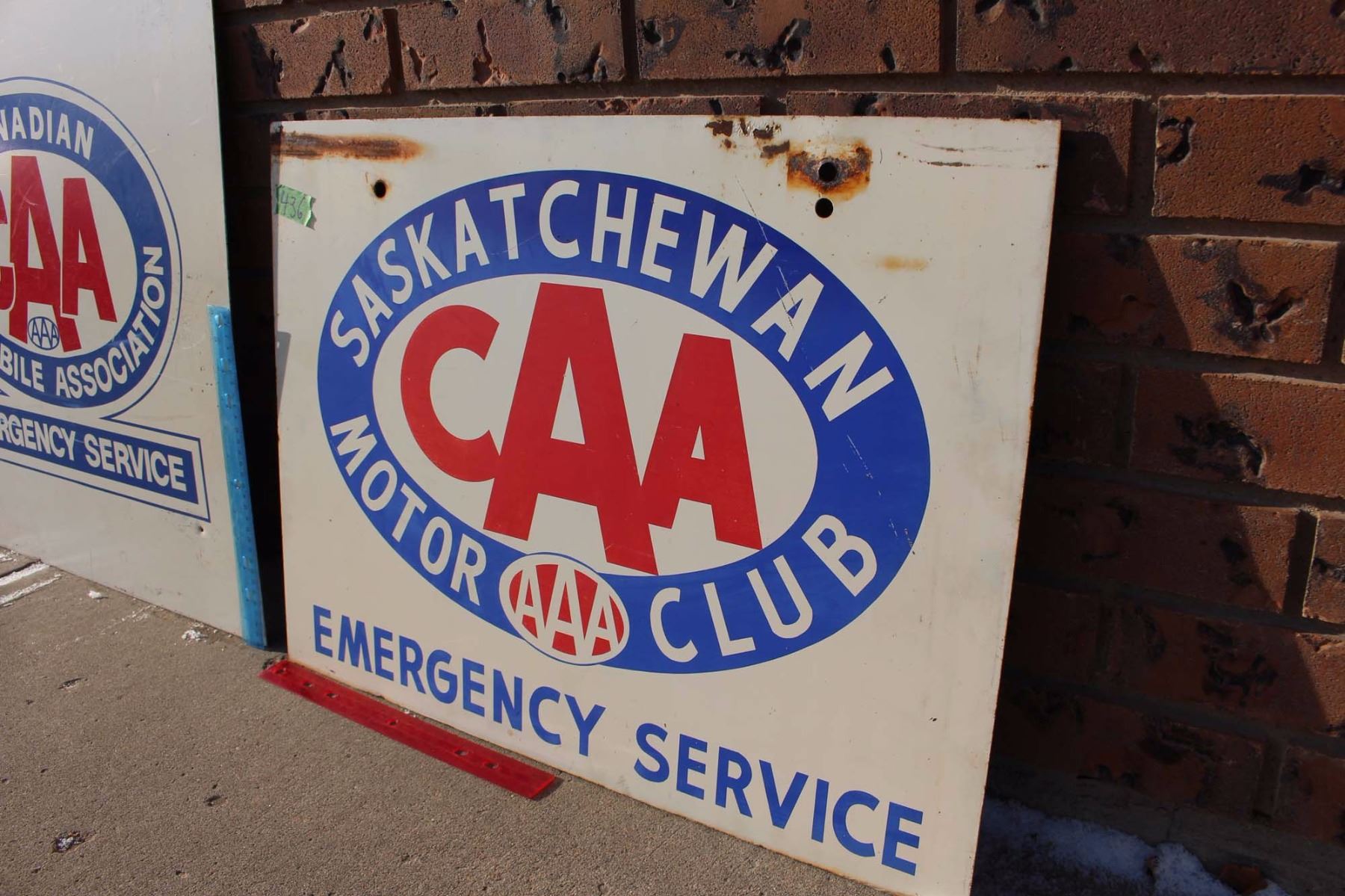 Pair Of DS CAA Signs (24"x18" And 24"x24")