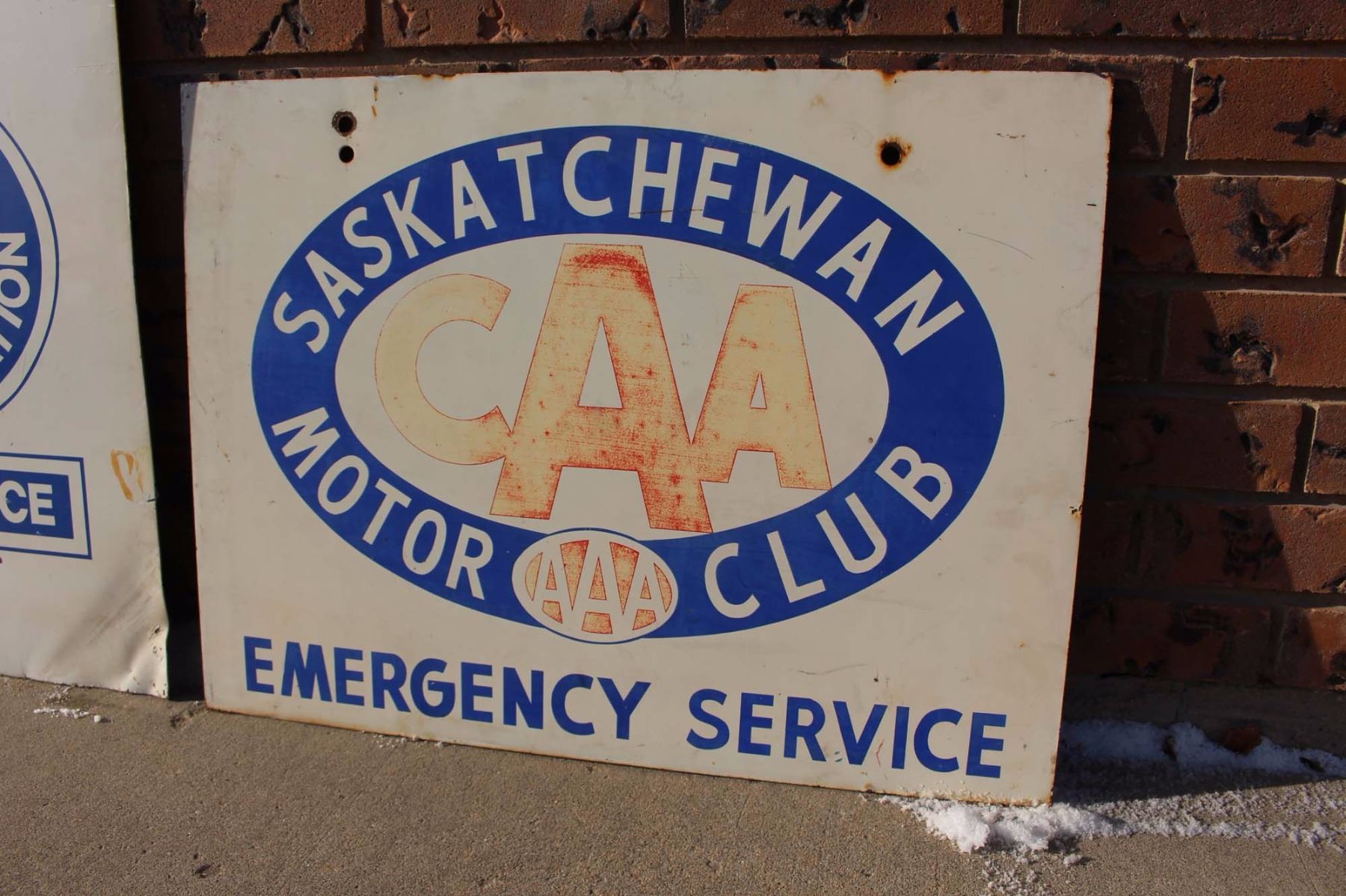 Pair Of DS CAA Signs (24"x18" And 24"x24")