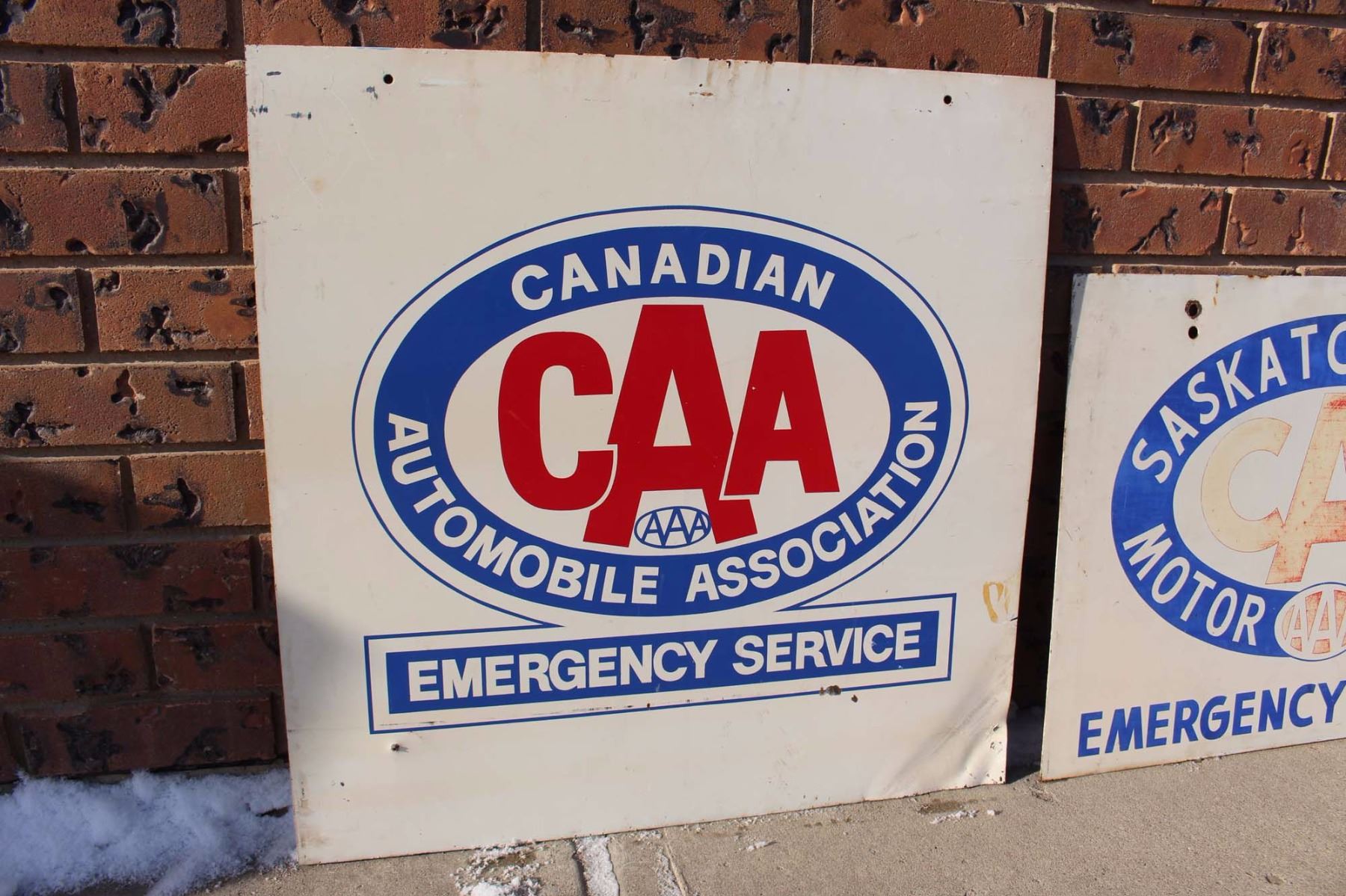 Pair Of DS CAA Signs (24"x18" And 24"x24")