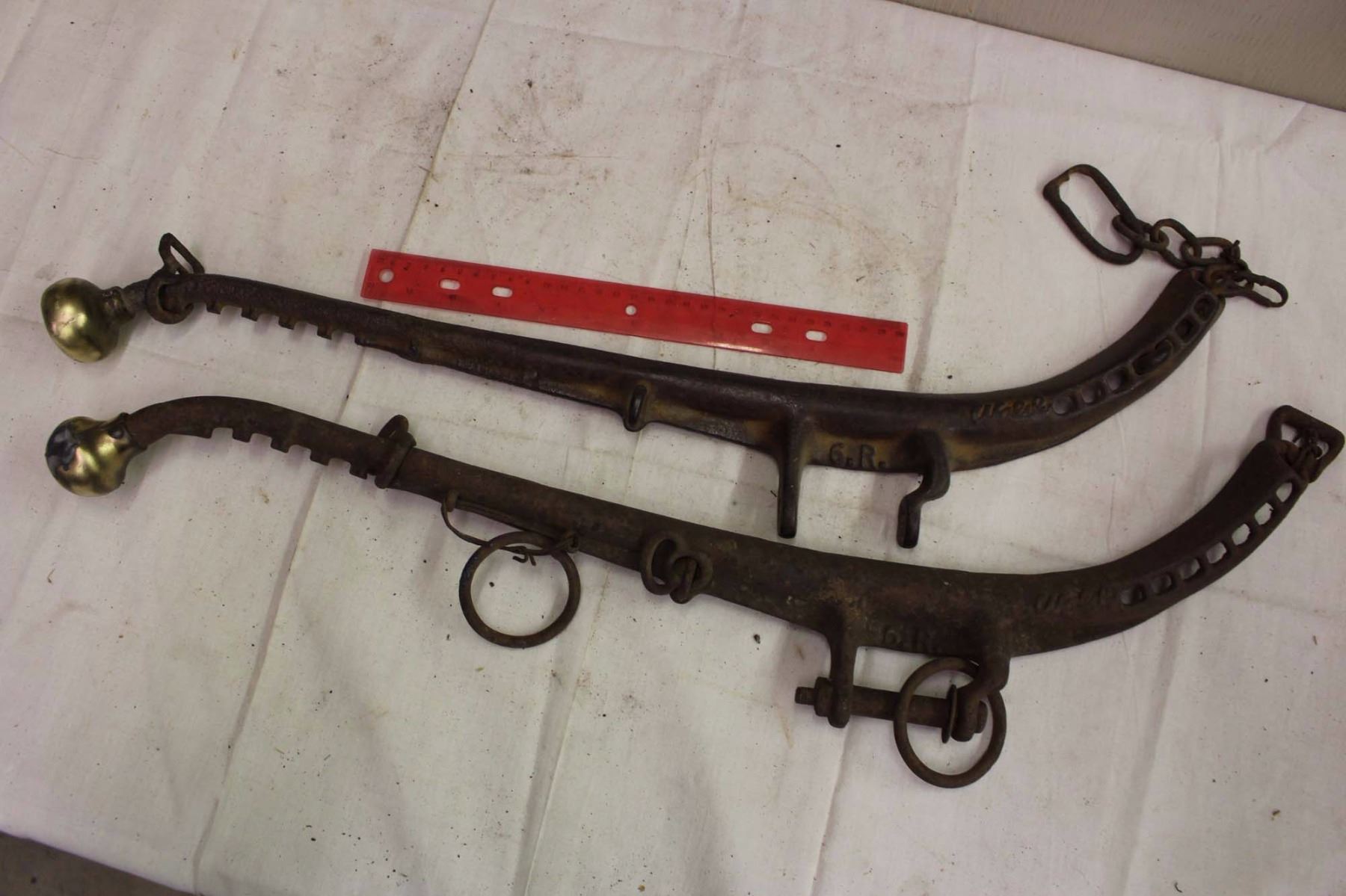 Pair Of Cast Iron Hames (1918)