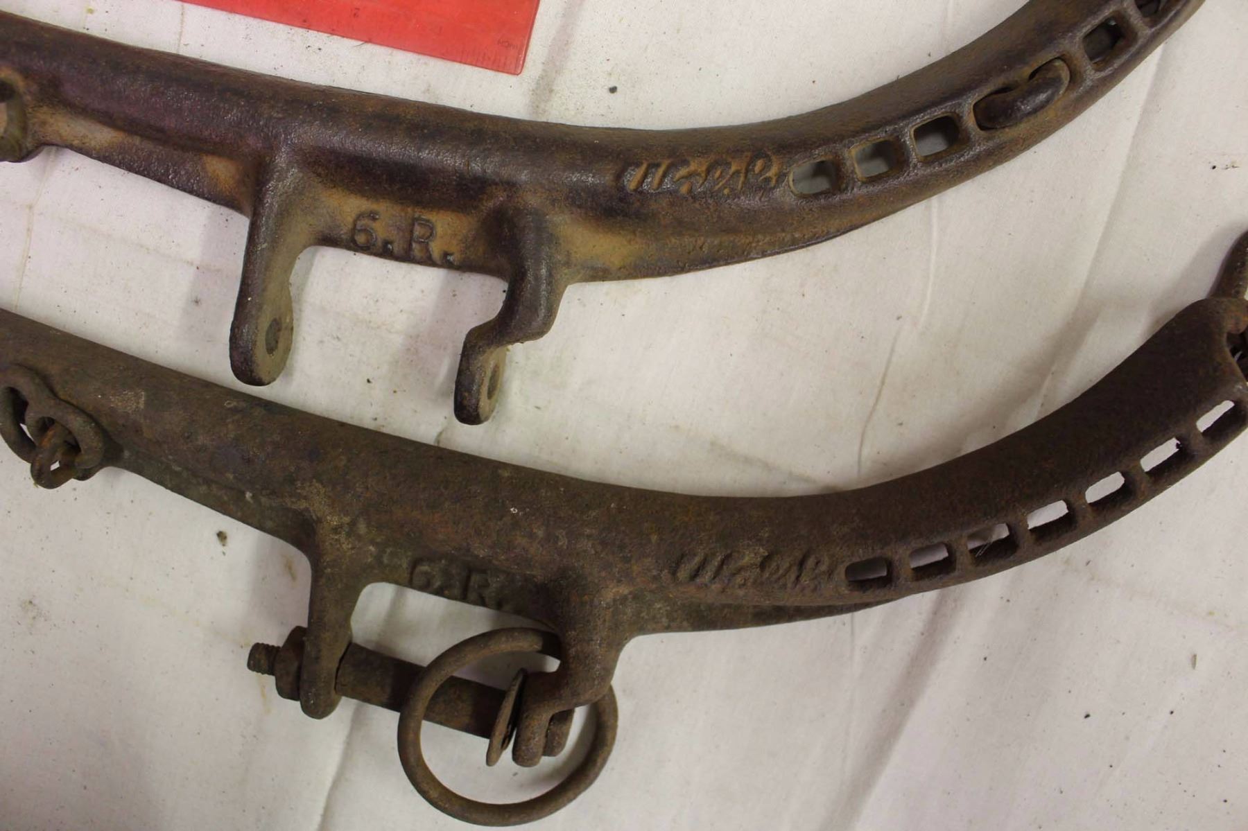 Pair Of Cast Iron Hames (1918)