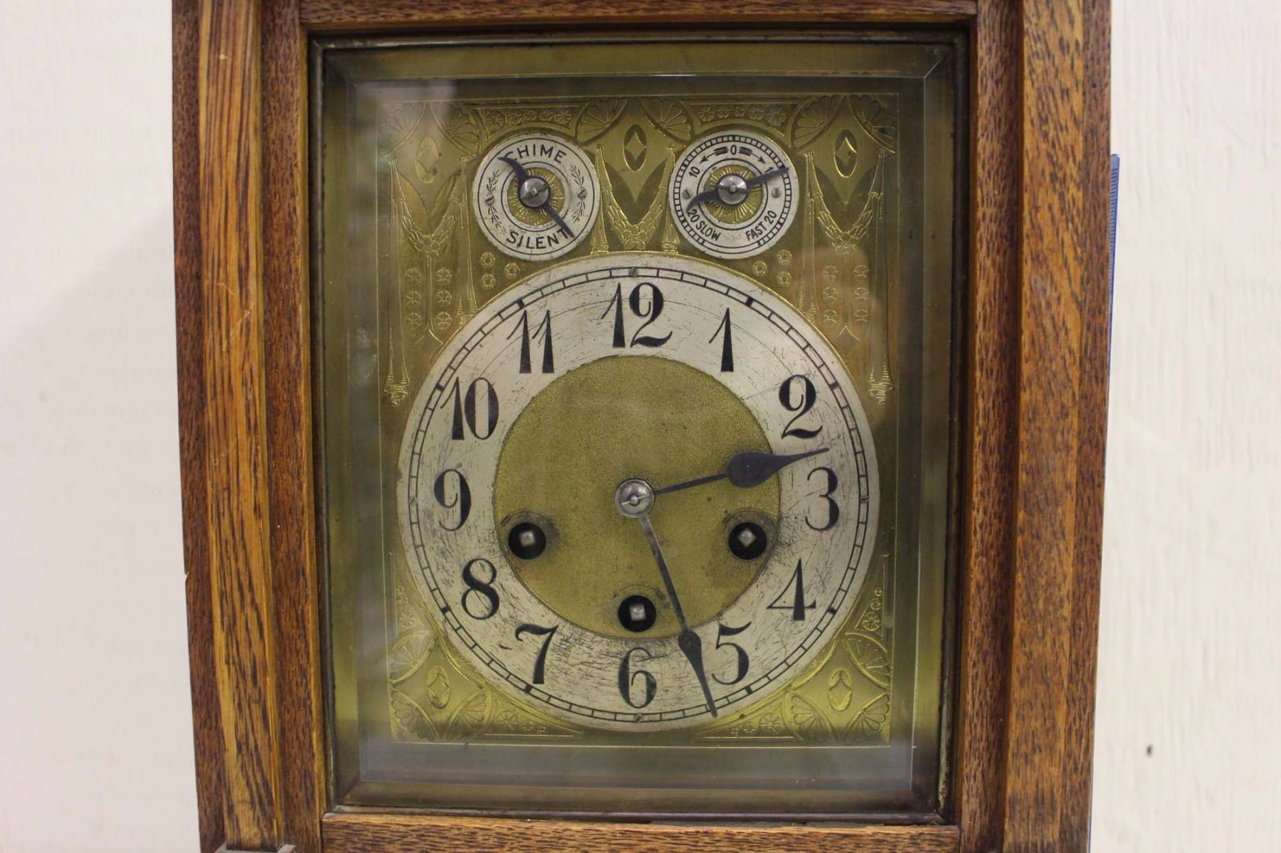 Antique 1920's German Junghams West Minister Chime Mantle Clock