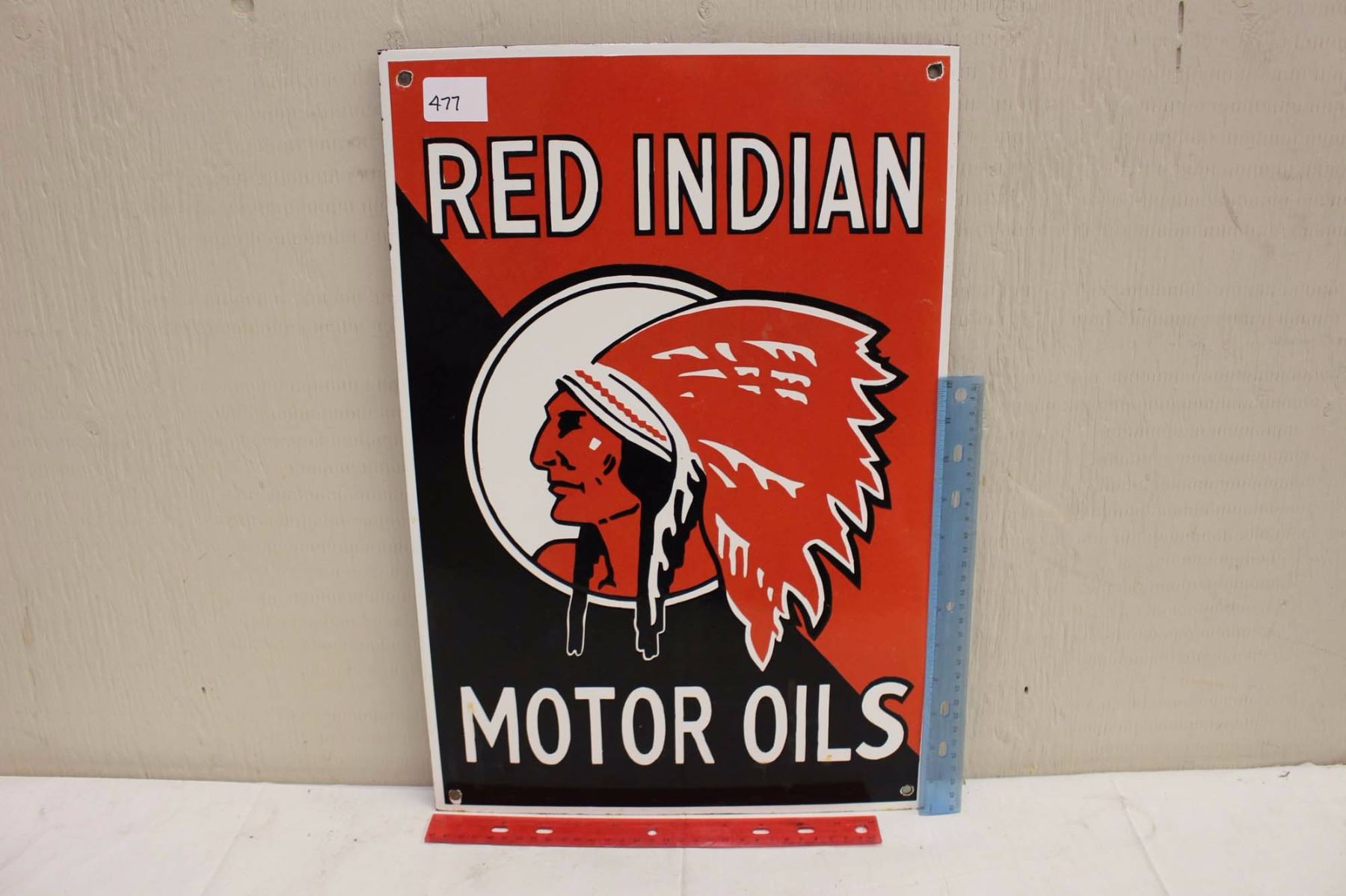 Fantasy Porcelain Red Indian Sign(13.5”x20”)