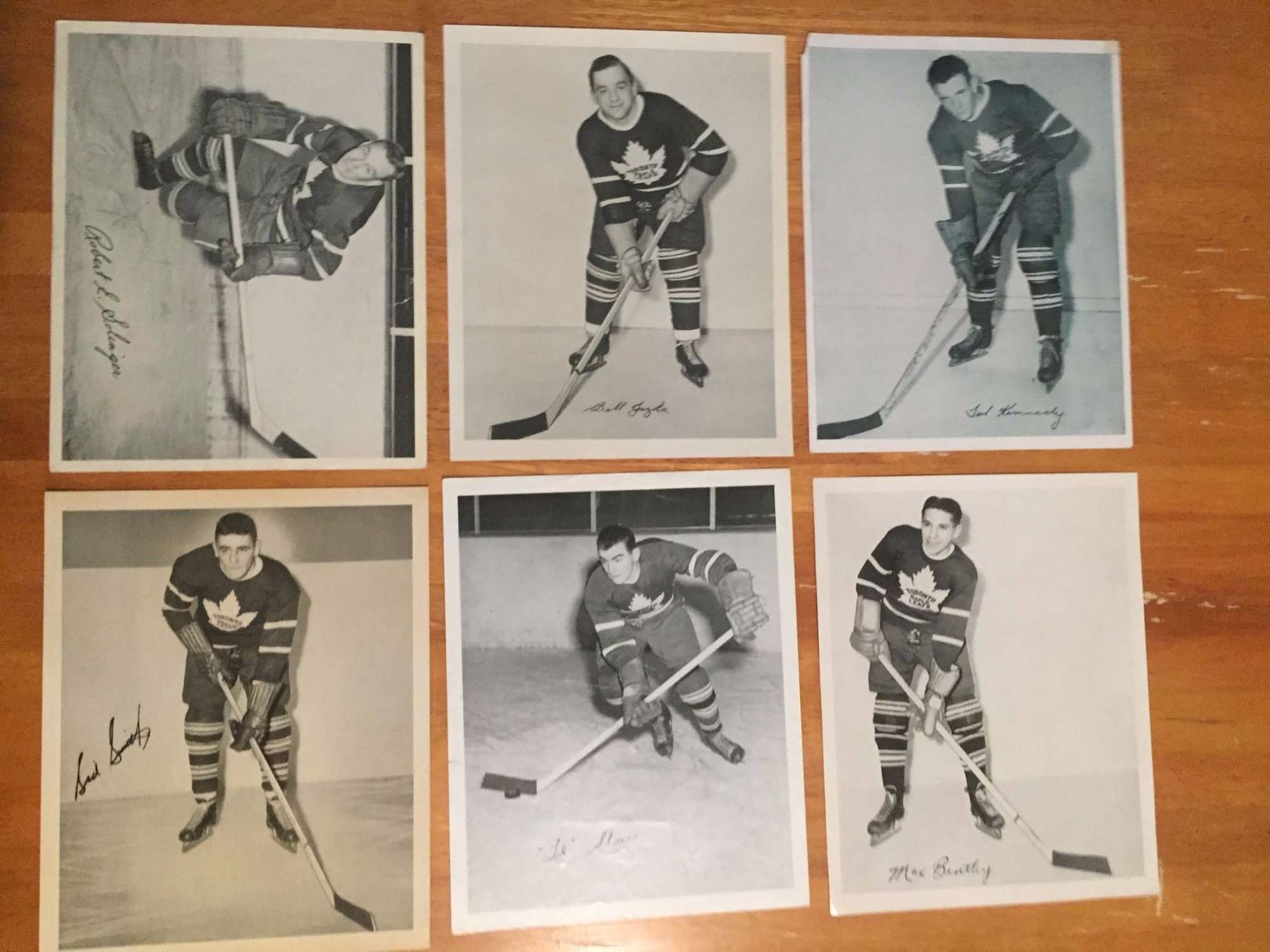 6 Quaker Oat Hockey Photos Toronto Maple Leafs(8"x10")