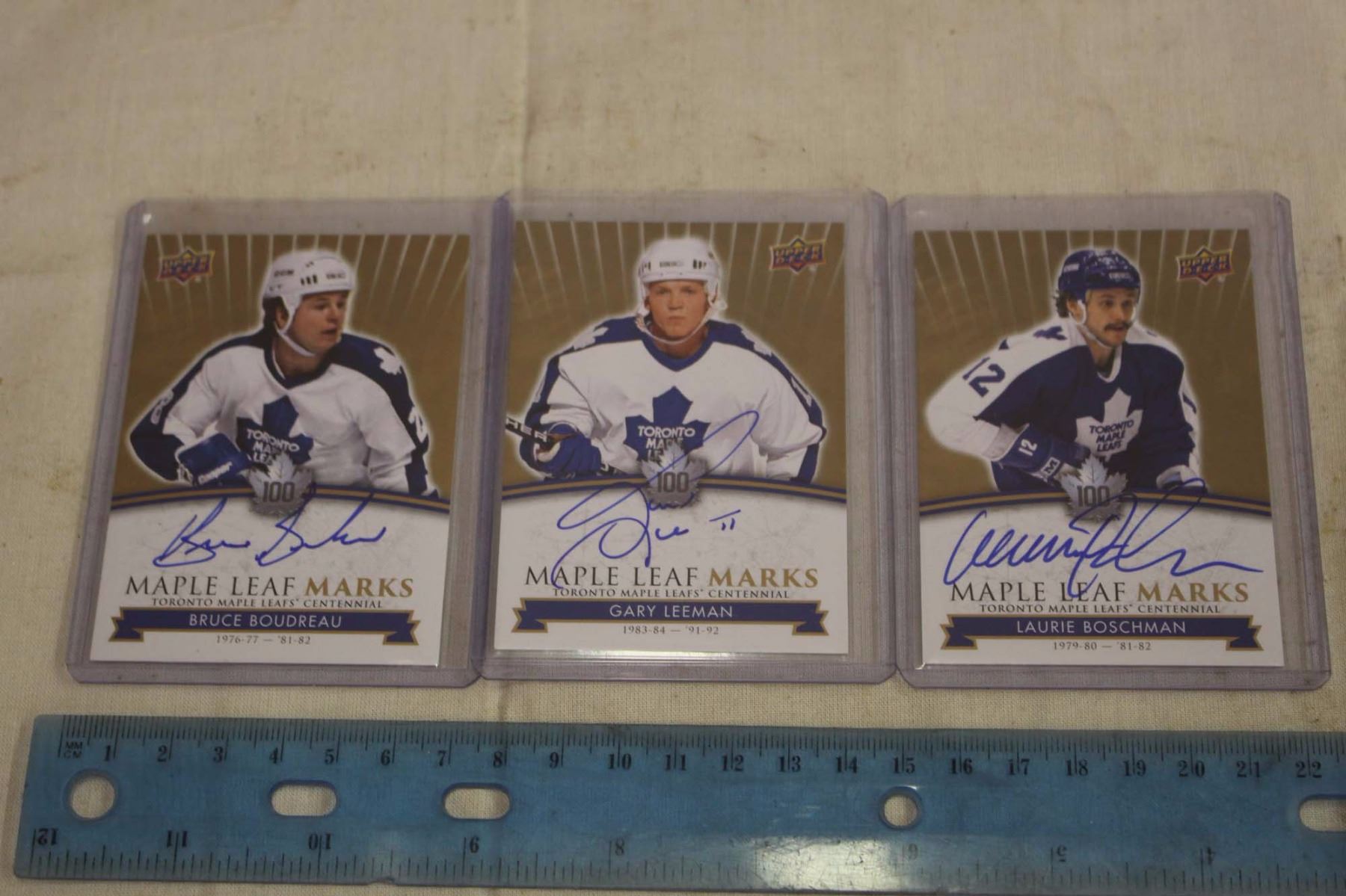 Lot Of Toronto Maple Leaf Autographed Hockey Cards