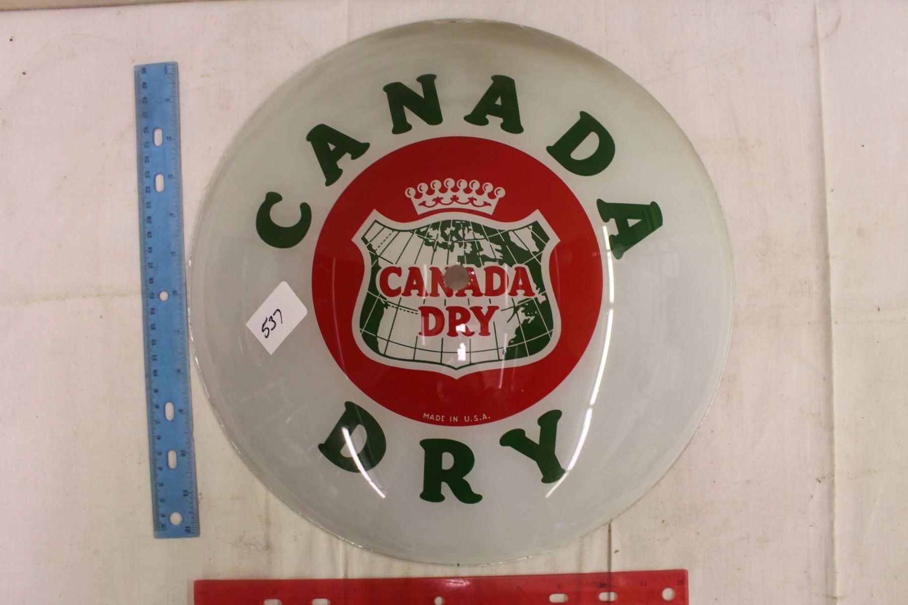 14" Canada Dry Double Bubble Clock Face