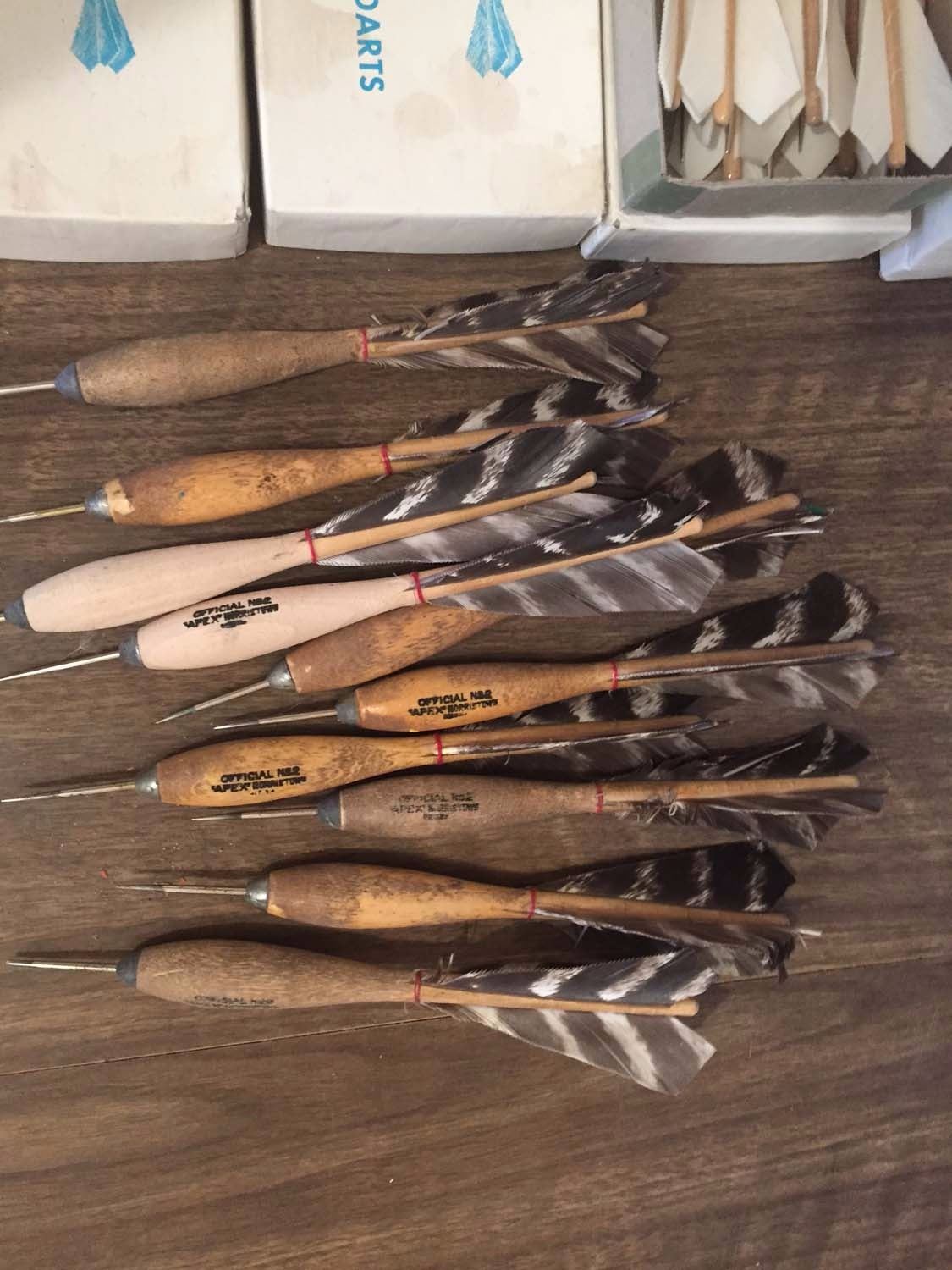 Collection Of Apex Darts w/Real Feathers(Some NIB)