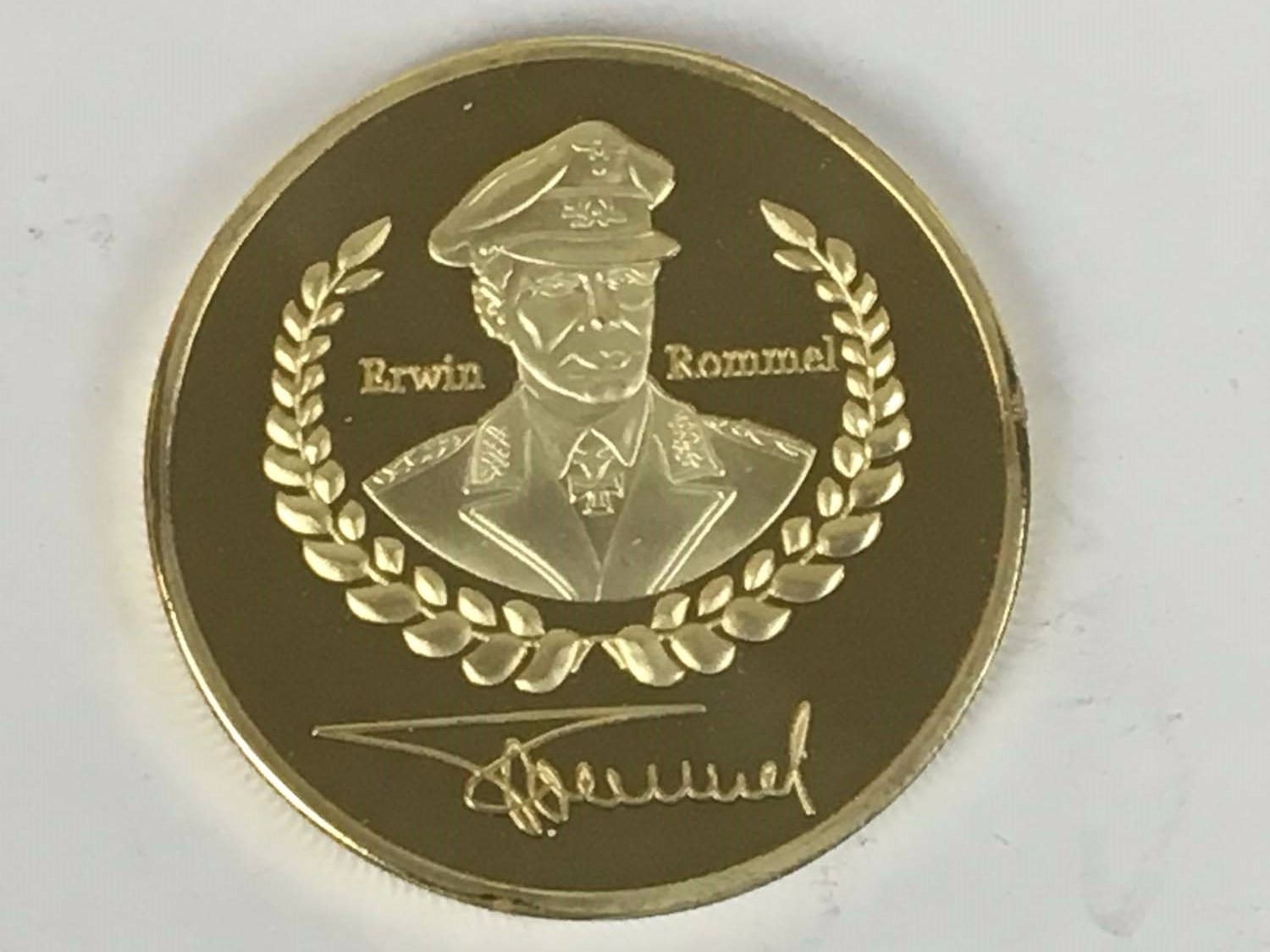 1891-1944 Commemorative Erwin Rommel Nazi Collector Coin