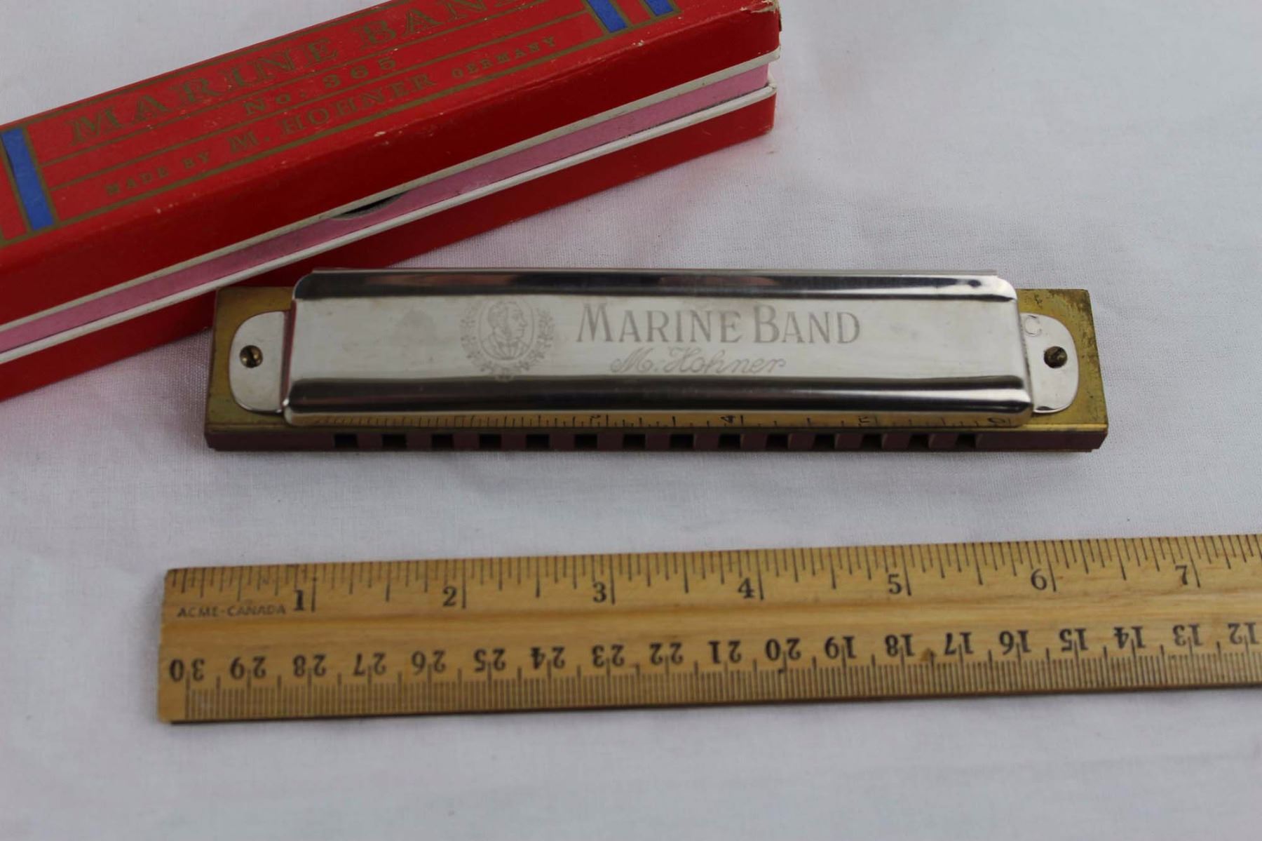 Vintage Hohner Marine Band no.365 Harmonica