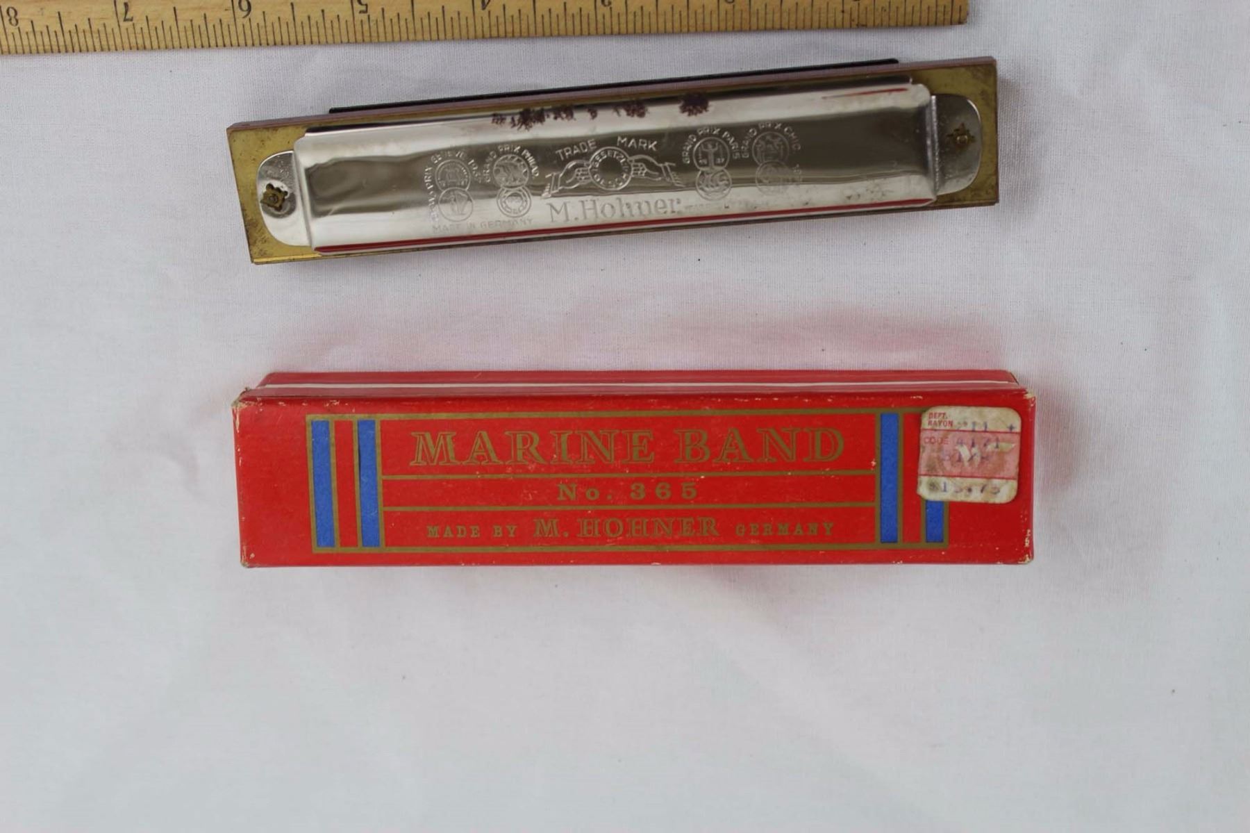 Vintage Hohner Marine Band no.365 Harmonica