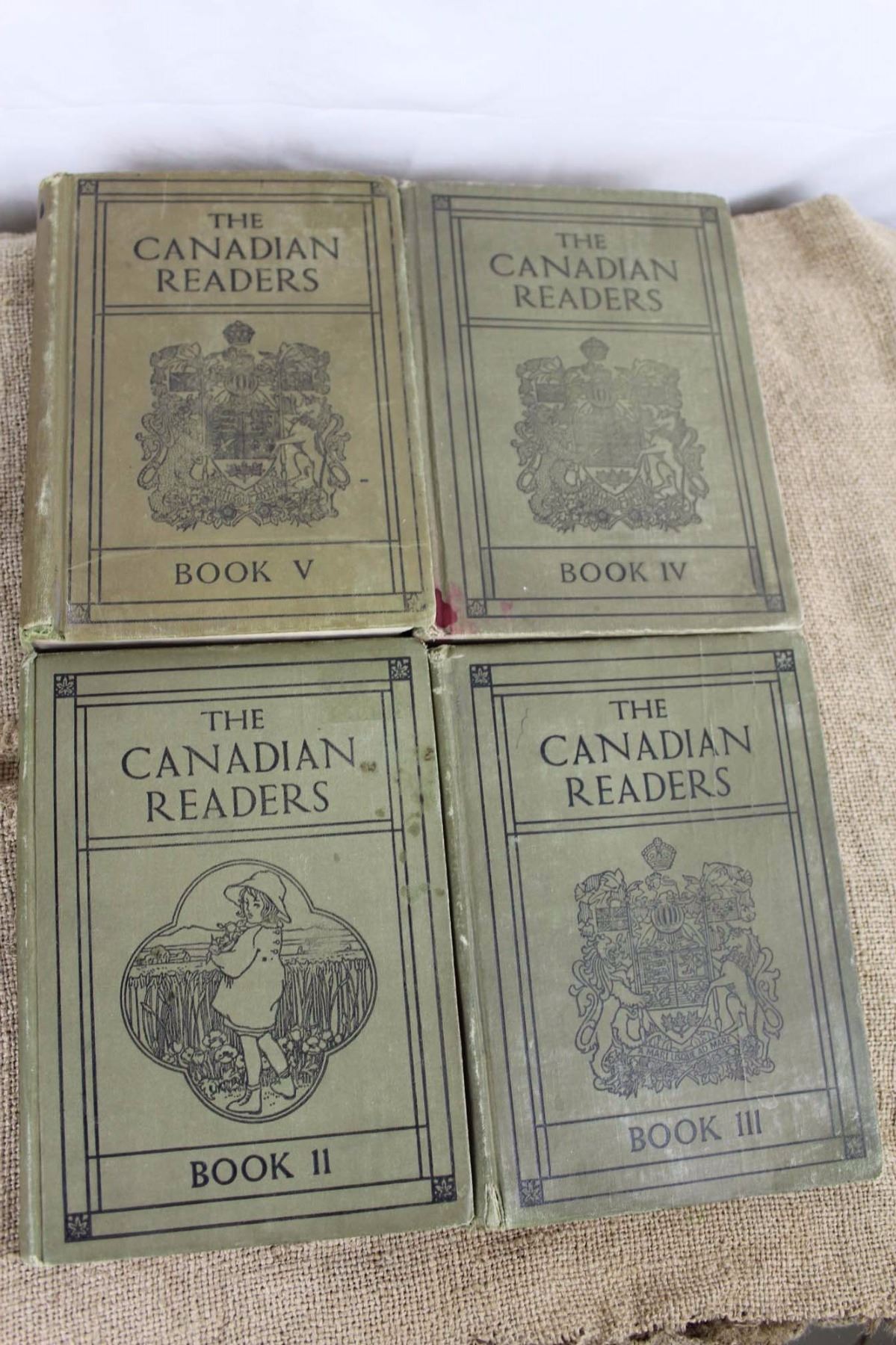 Lot of 4 Canadian School Readers