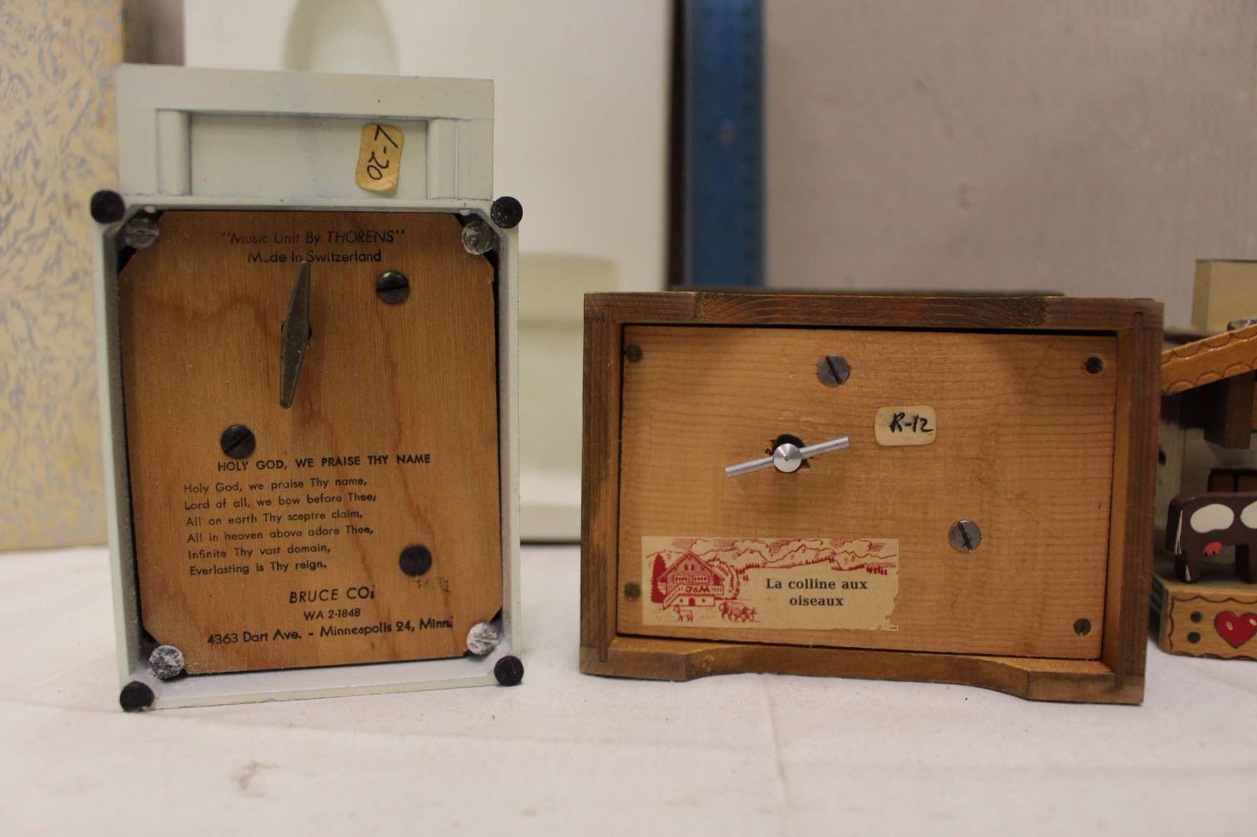 Lot of Vintage Wind-Up Music Boxes (5)