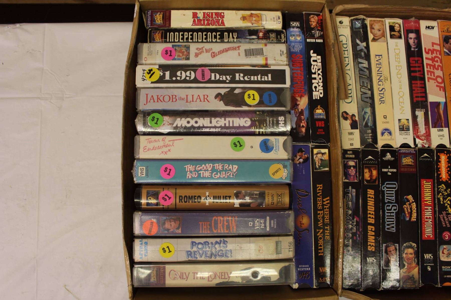 4 Boxes of VHS Movies