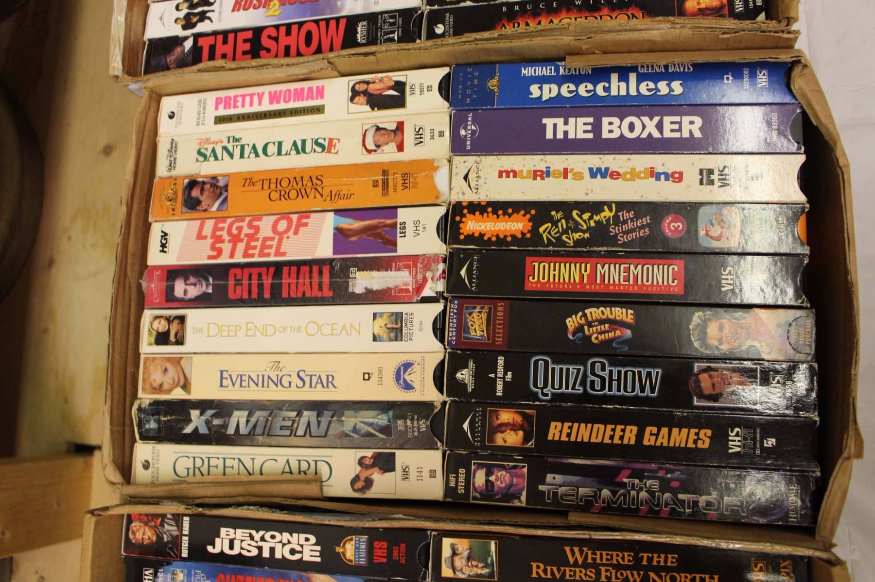 4 Boxes of VHS Movies