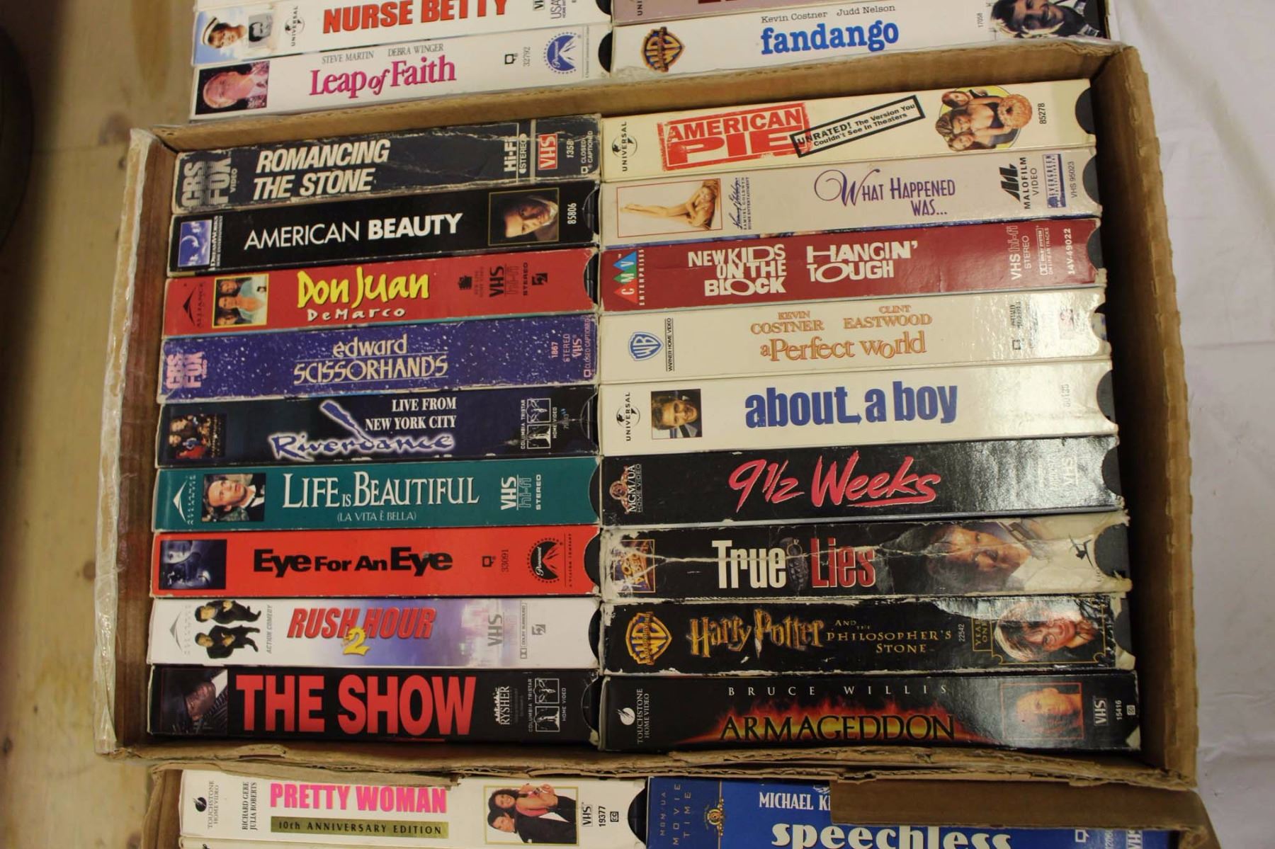 4 Boxes of VHS Movies