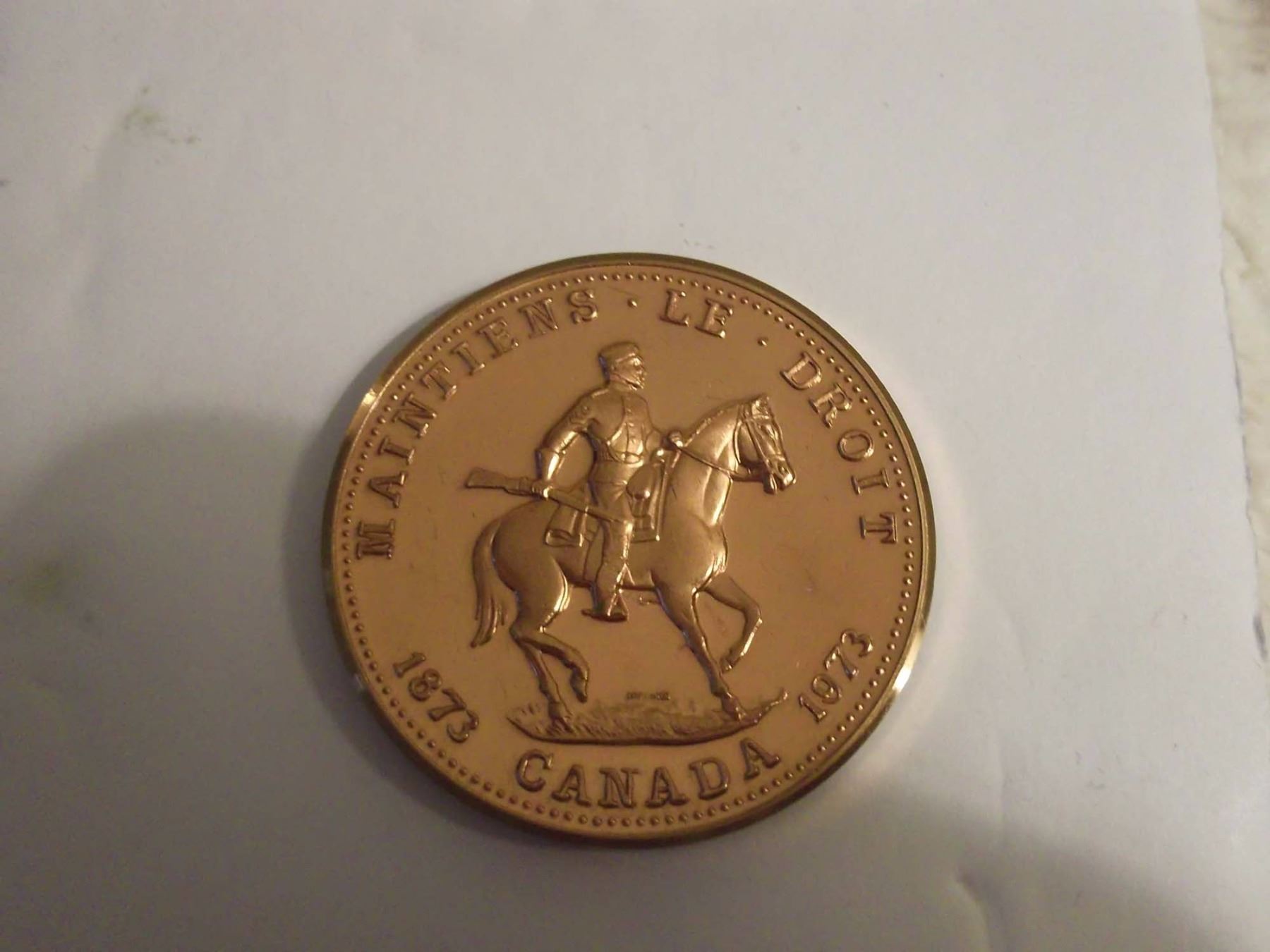 RCMP Items:1973 Centennial Coin, 6 Coasters, Pin, Pen&Change Purse