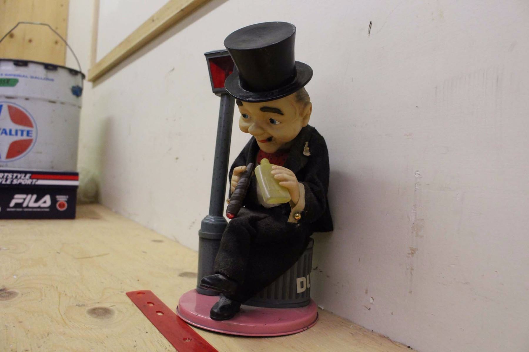 Good Time Charlie Tin Smoking Toy, Japan