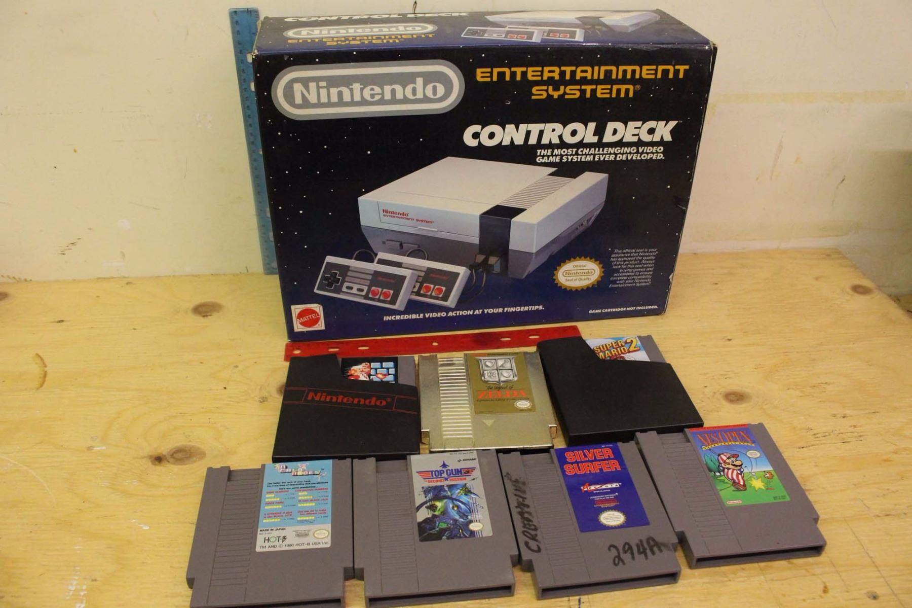 Nintendo Entertainment System Control Deck w/Nintendo Games(7), Tested ...